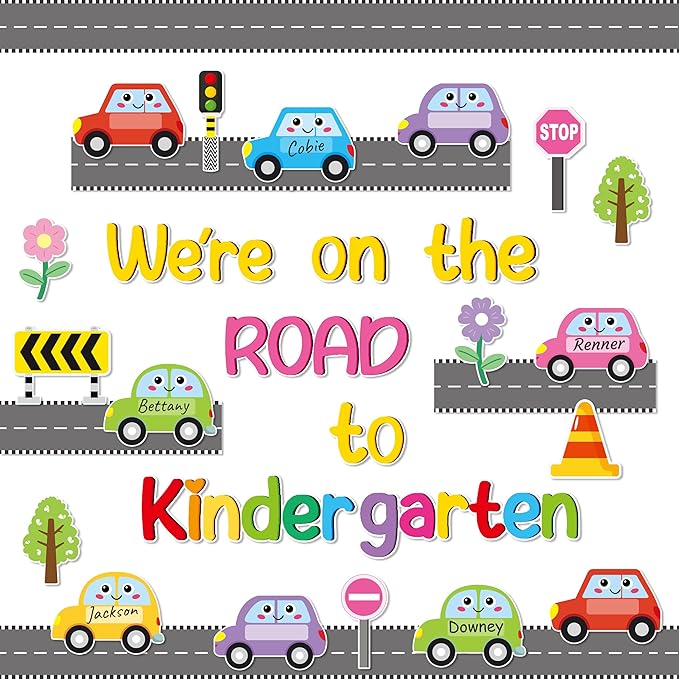 Amazon.com: BeYumi Car Bulletin Board Set - 97Pcs Back to School ...