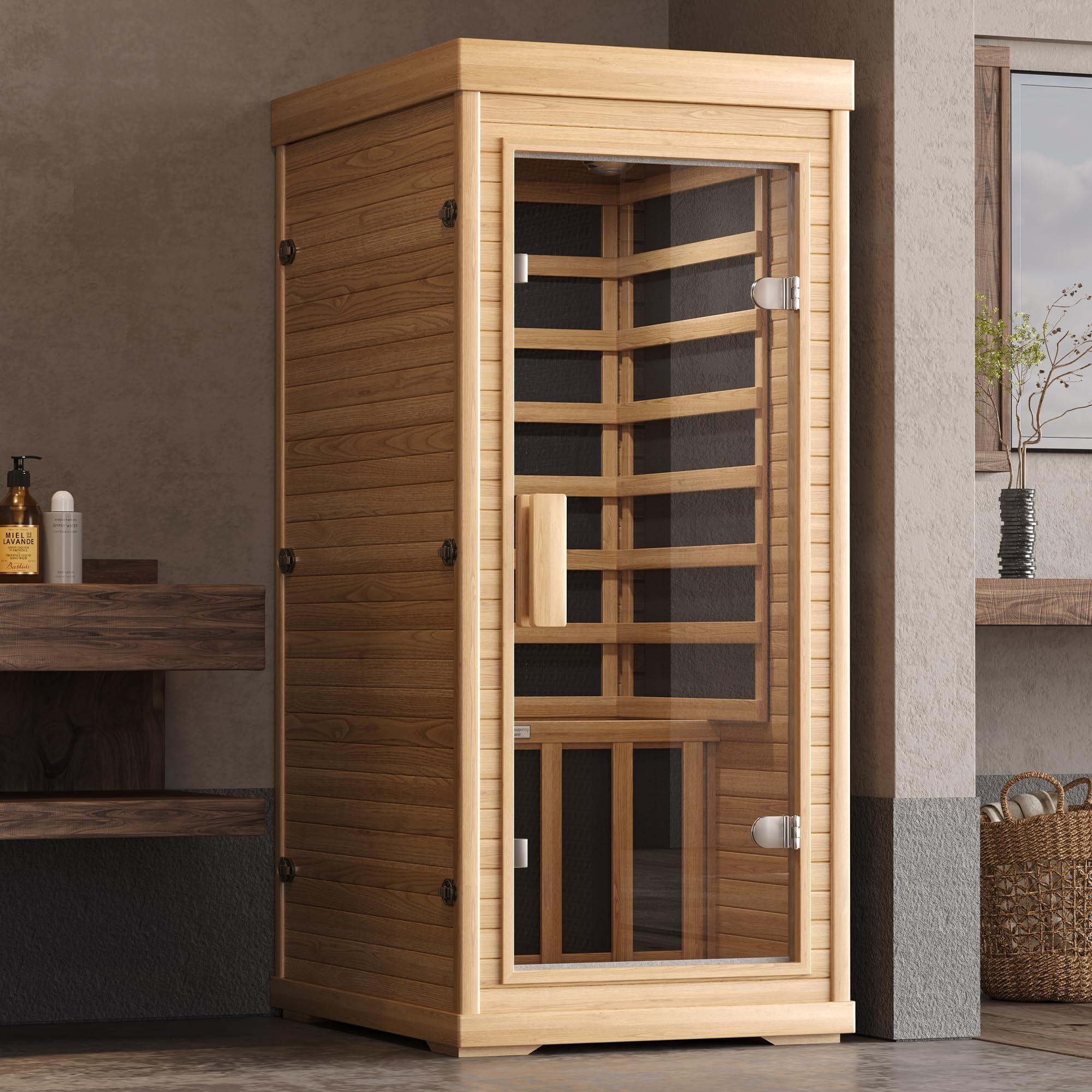 Amazon.com : SWHSE 1-2 Person Infrared Sauna 15 Minutes Pre-Warm up Far ...