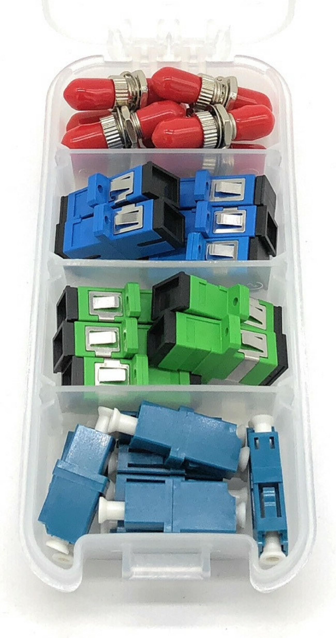 FiberShack - Fiber Optic Coupler Kit for ST, LC, SC, SC/APC Cables. 4 ...