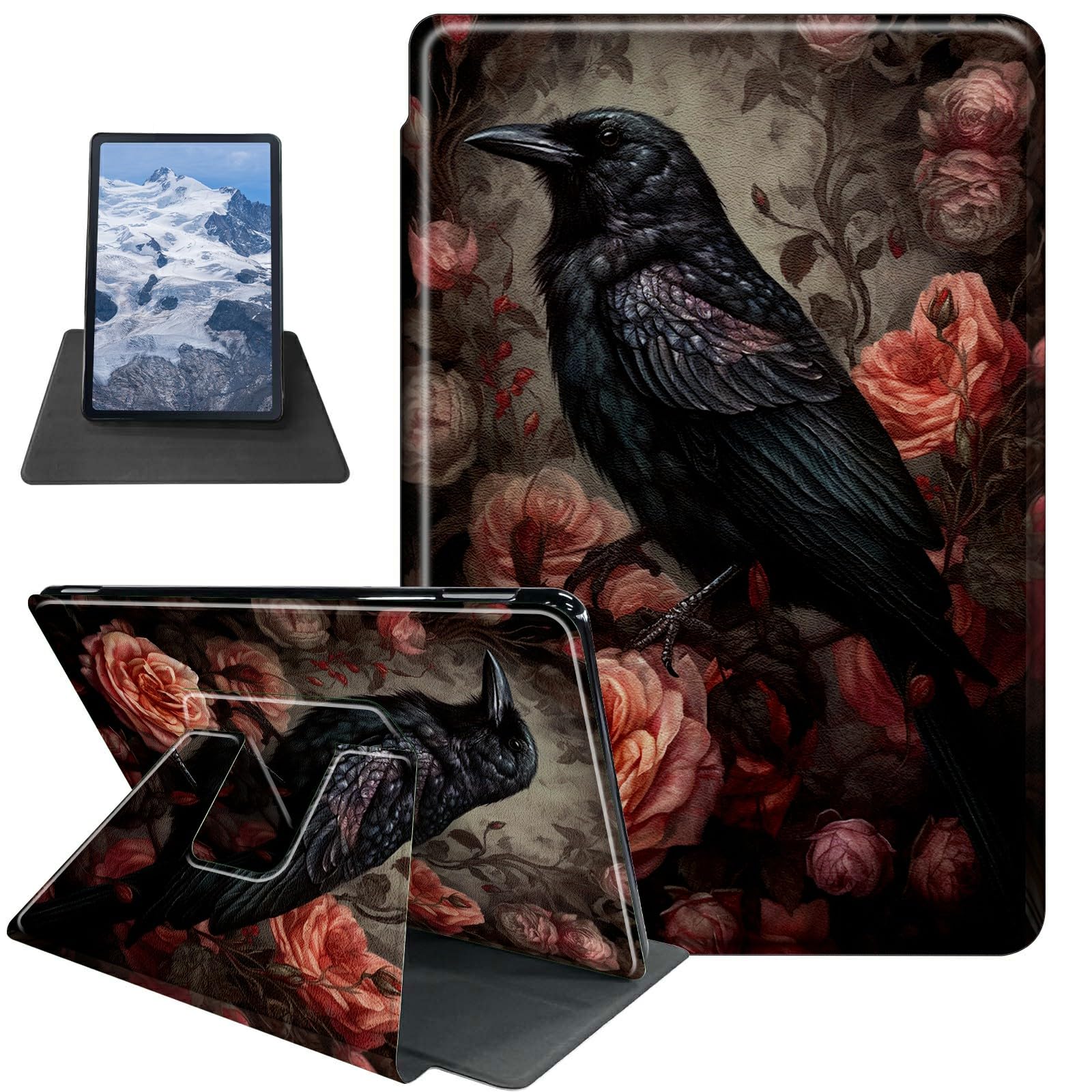 Amazon.com: Bird and Roses Pattern Case for Kindle Scribe 10.2 Inch ...