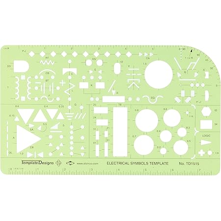 Amazon.com: ALVIN TD1515 Electric/Electronic Template, Design Tool for ...