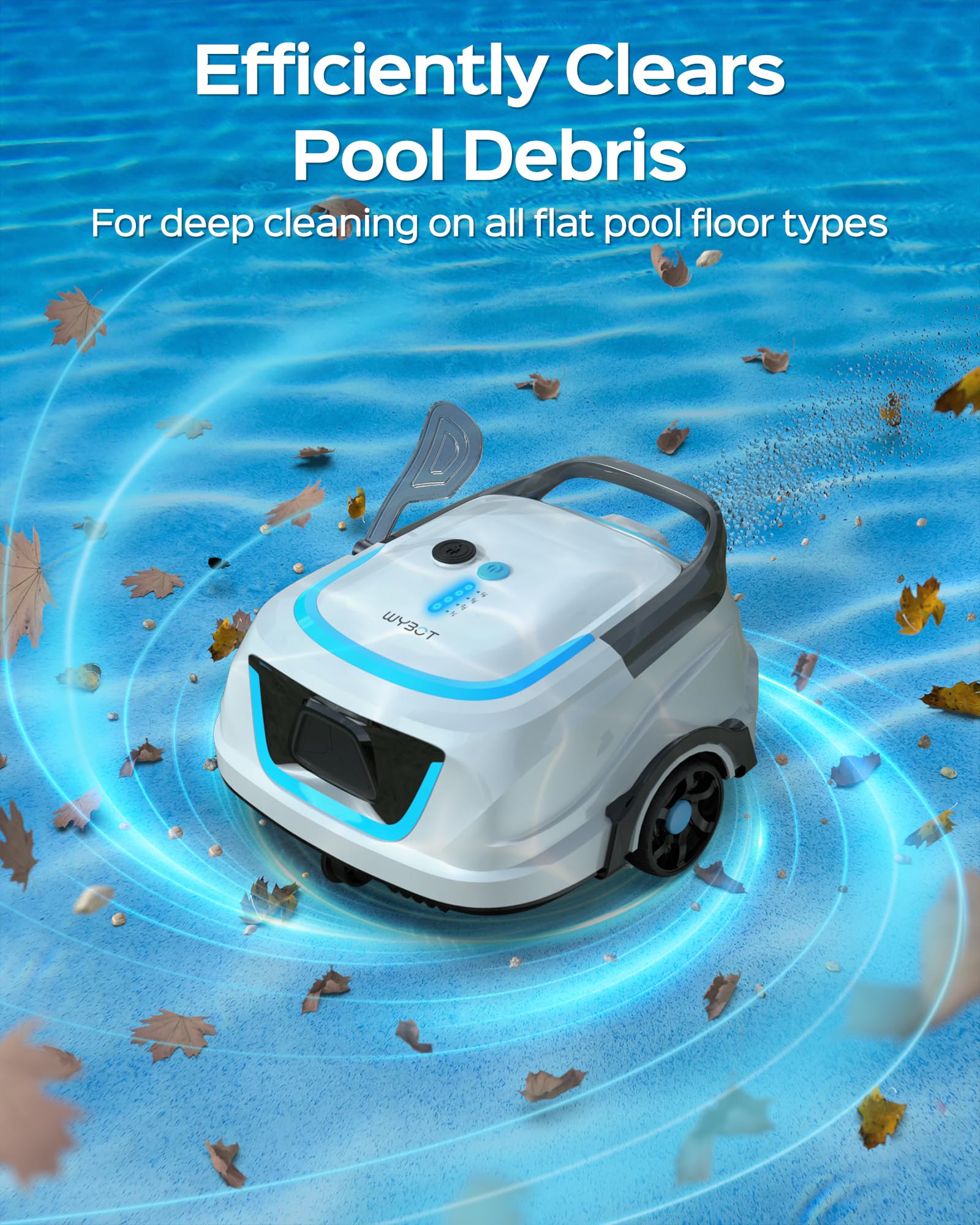 (New Upgraded) WYBOT A1 Cordless Robotic Pool Cleaner, Automatic Pool ...