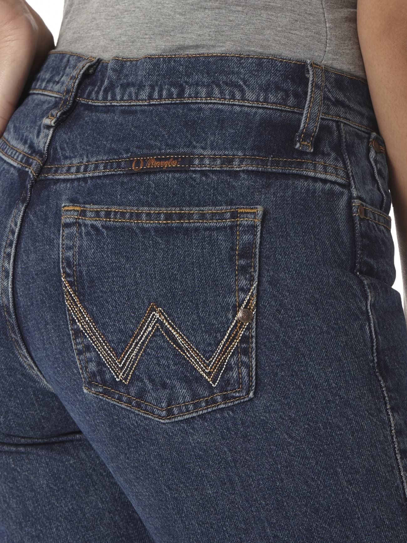 Snapklik.com : Wrangler Cash Mid Rise Vented Hem Ultimate Riding Jean