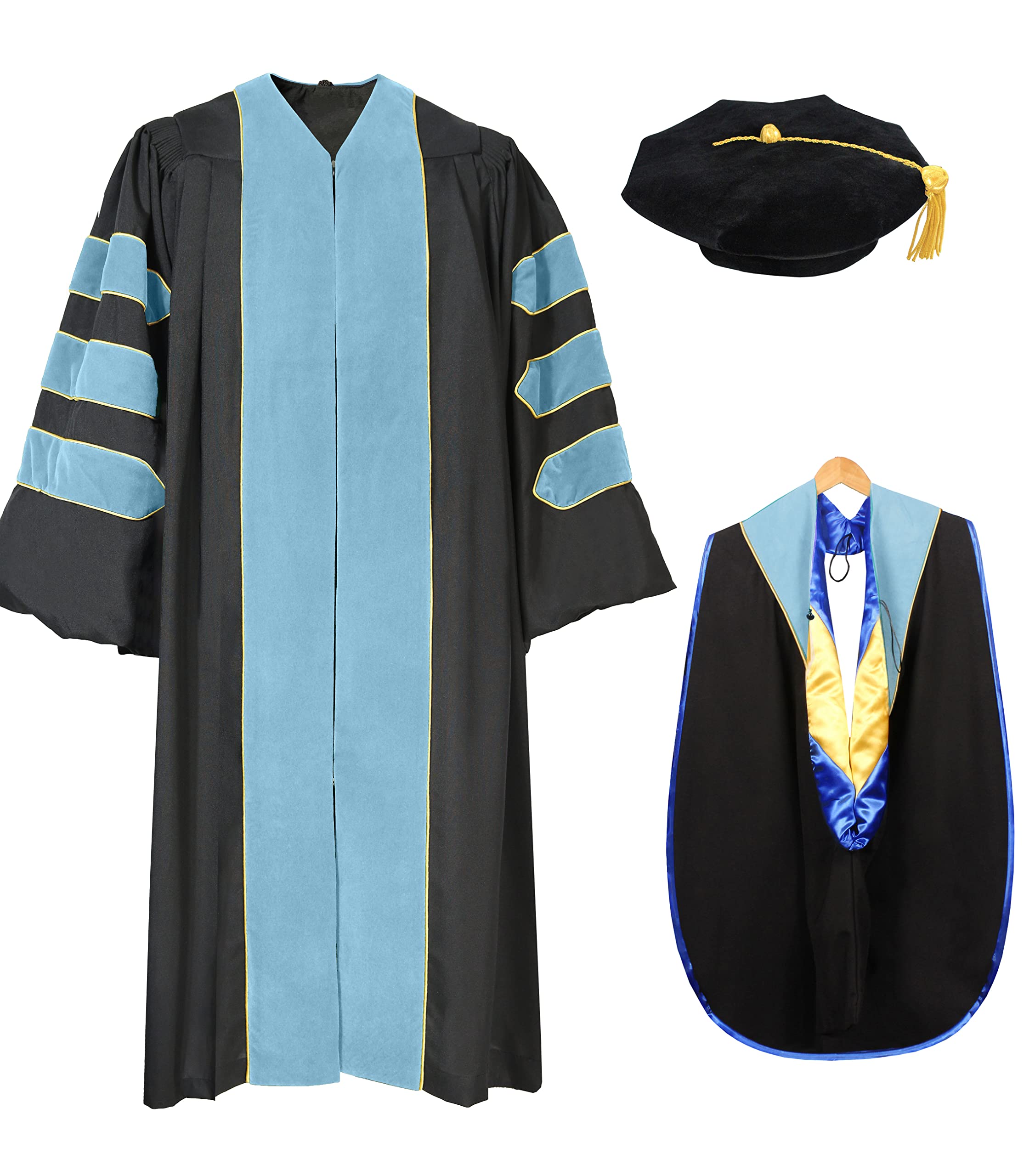 Snapklik.com : TngHui Deluxe Doctoral Graduation Gown Doctoral Hood And ...