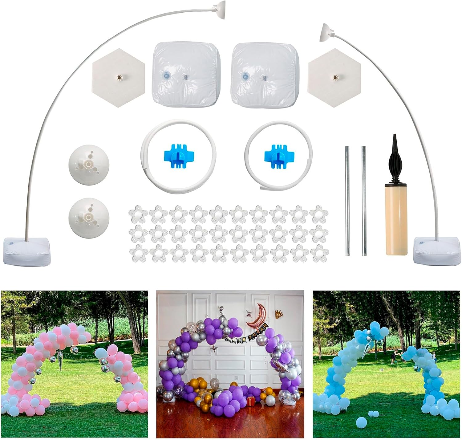 Amazon.com: Balloon Arch Kit 8.2Ft & 5Ft Adjustable Half Balloon Arch ...