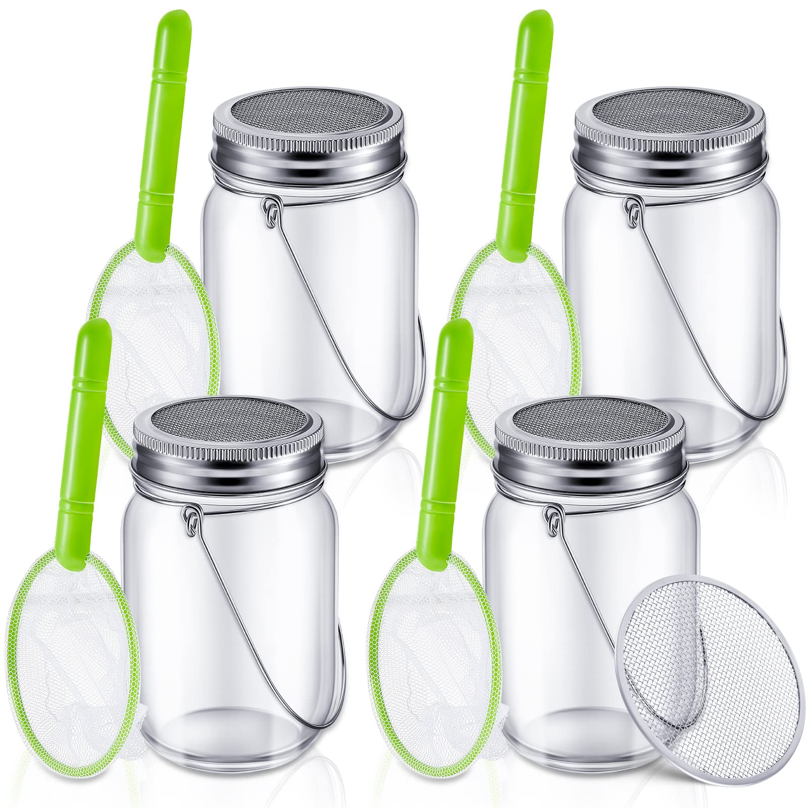 Amazon.com: Lewtemi 4 Sets Firefly Catcher Kit for Outdoor Include 4 ...