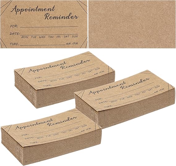 Amazon.com: 1000 Pcs Appointment Reminder Cards Bulk - Professional ...