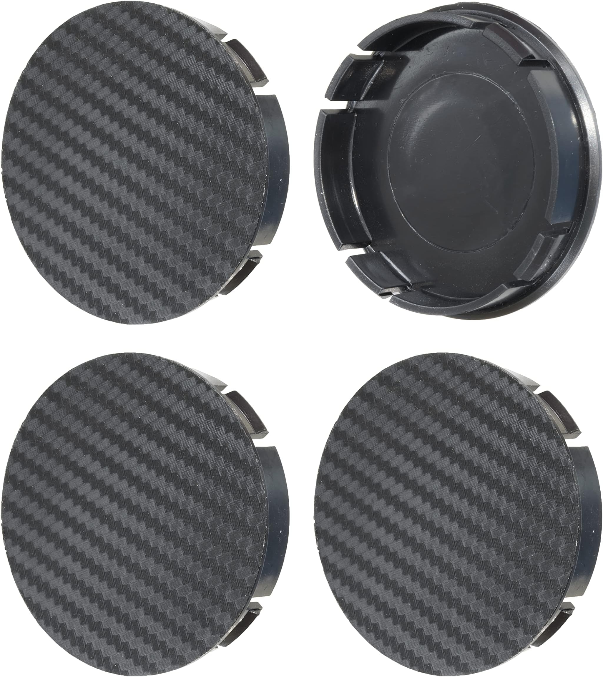 Amazon.fr : Complect de 4x 60mm CARBON Centres de Roue Caches Moyeu ...