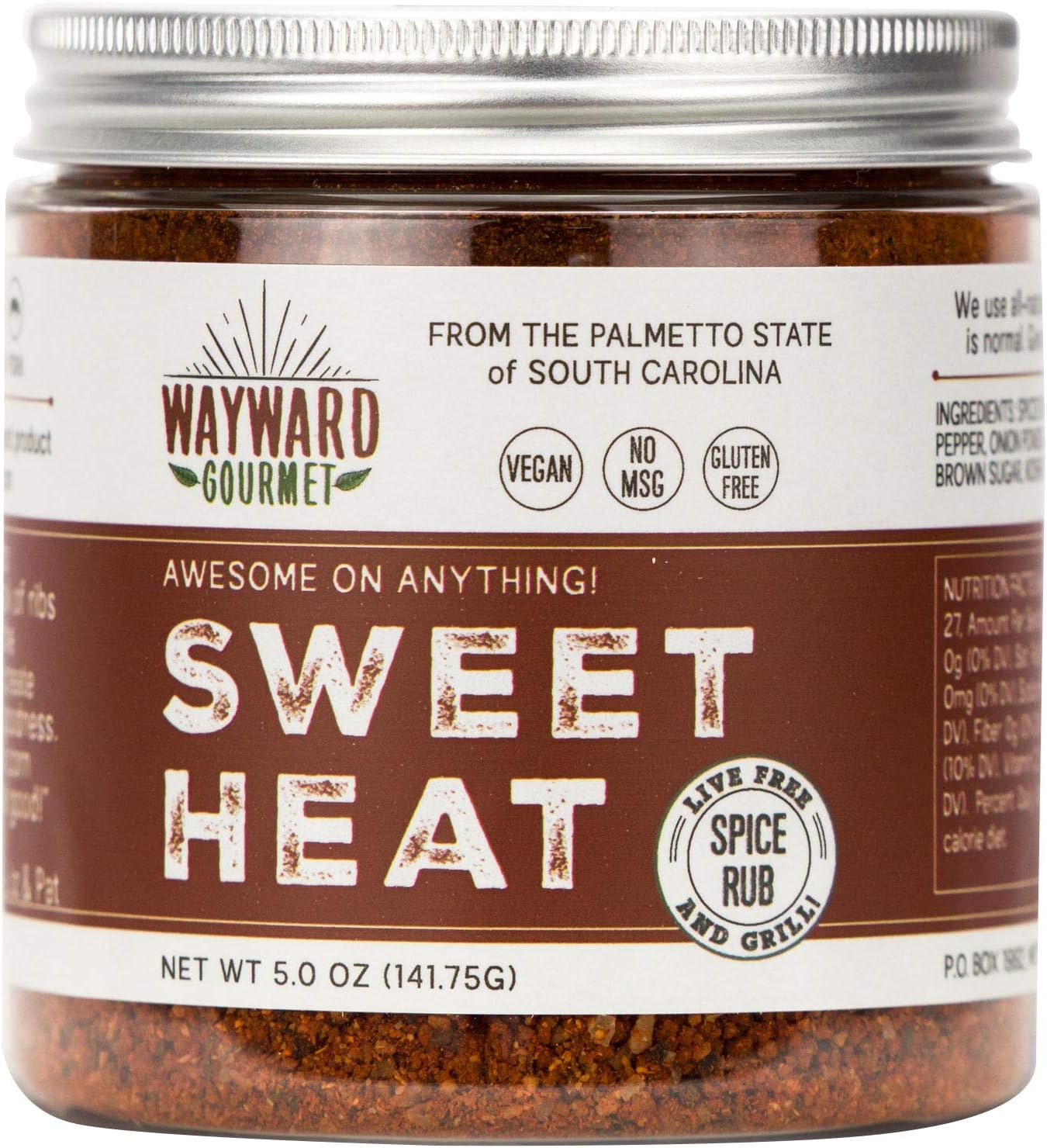 Amazon.com : Sweet Heat Rub & BBQ Seasoning by Wayward Gourmet - Best ...