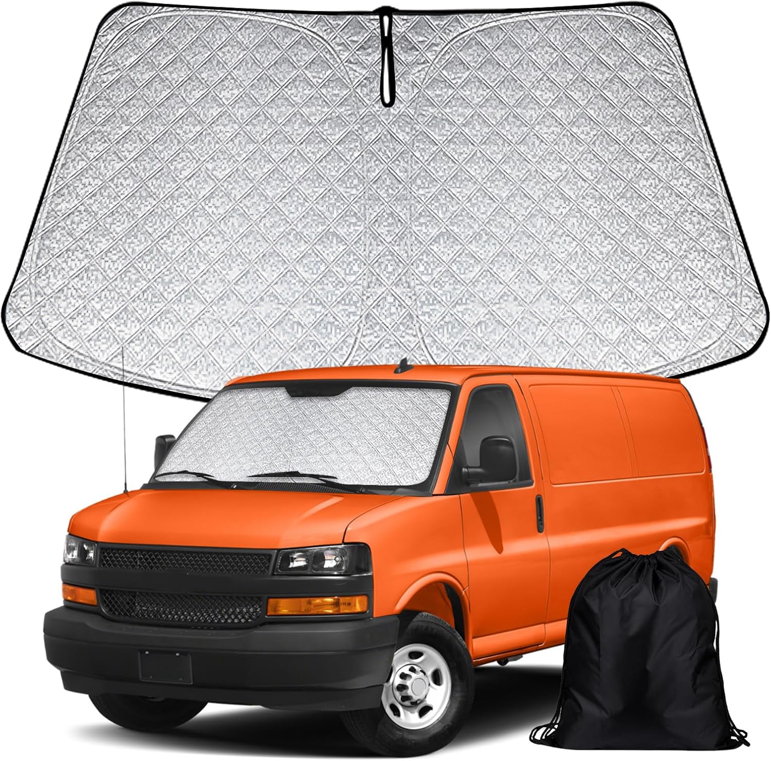 Amazon.com: Kistrba Windshield Sunshade Cover Compatible with 1996-2024 ...