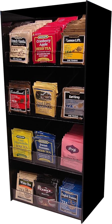 Amazon.com | 12 Flavor Tea Rack Organize 336 Total Packs coffee counter ...