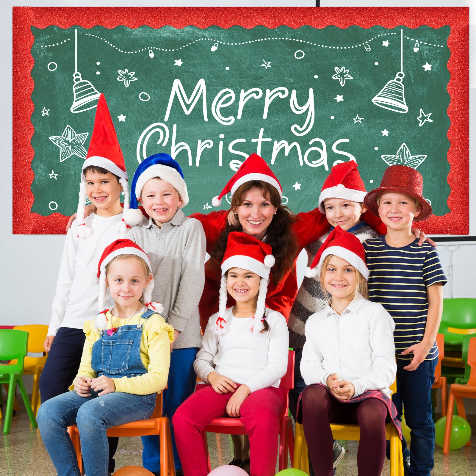 Snapklik.com : 65.6Ft Red Glitter Bulletin Board Border, Shiny ...