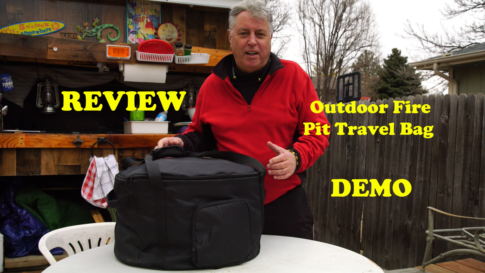 Watch REVIEW - Outdoor Fire Pit Travel Bag - DEMO on Amazon Live