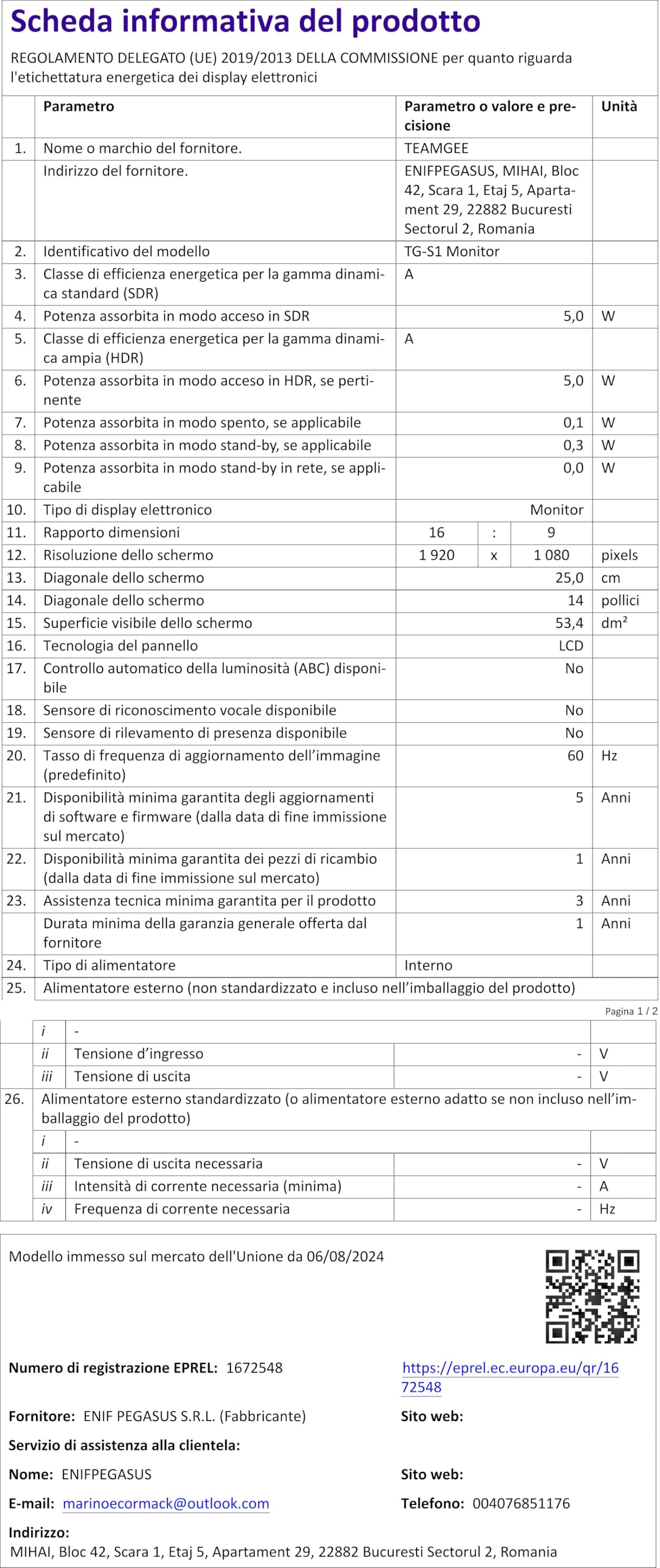 Newwin Doppio Schermo PC Portatile - Portable Monitor 14" FHD 1080P IPS ...