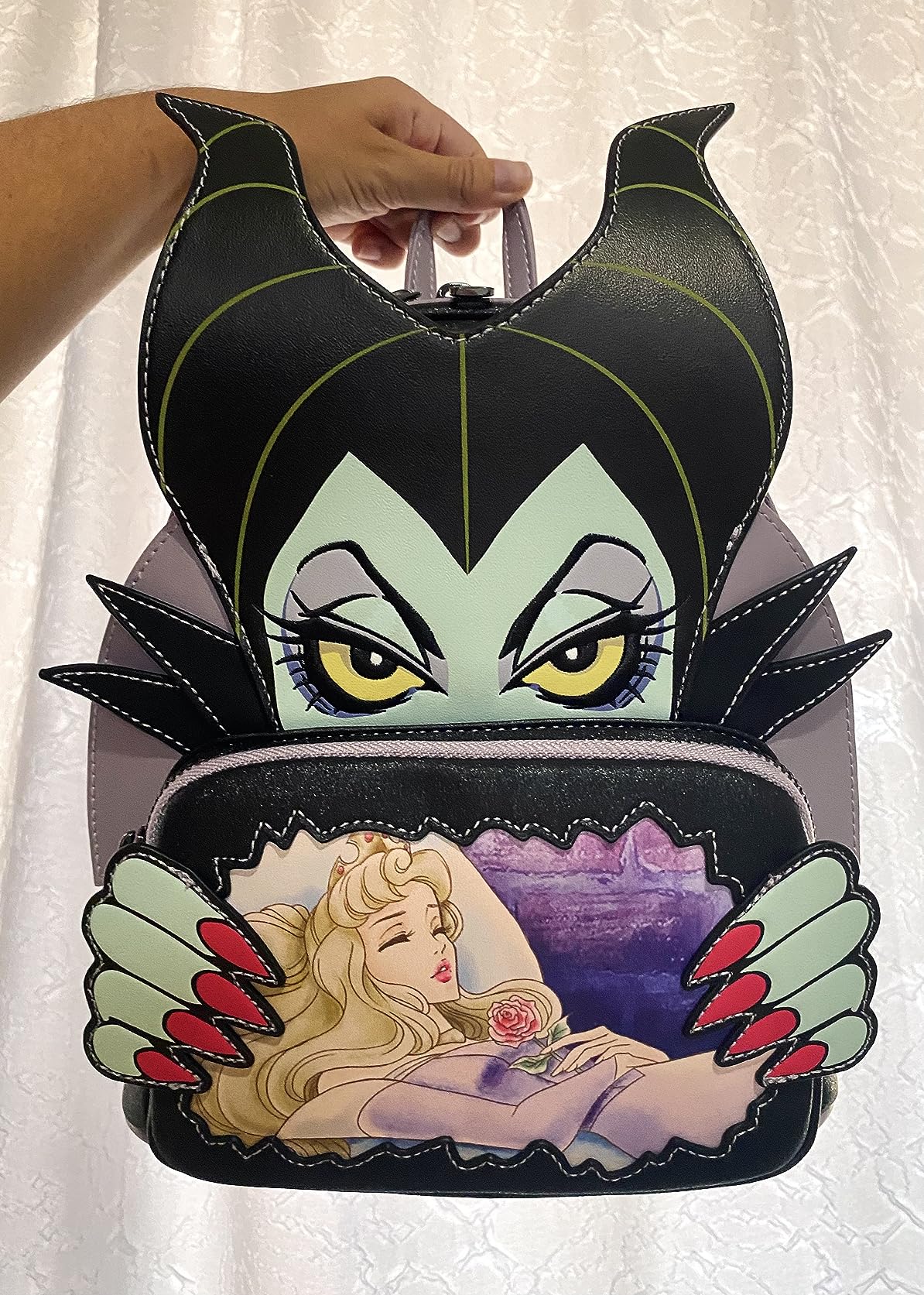 $10/mo - Finance Loungefly Disney Villains Scene Maleficent Sleeping ...