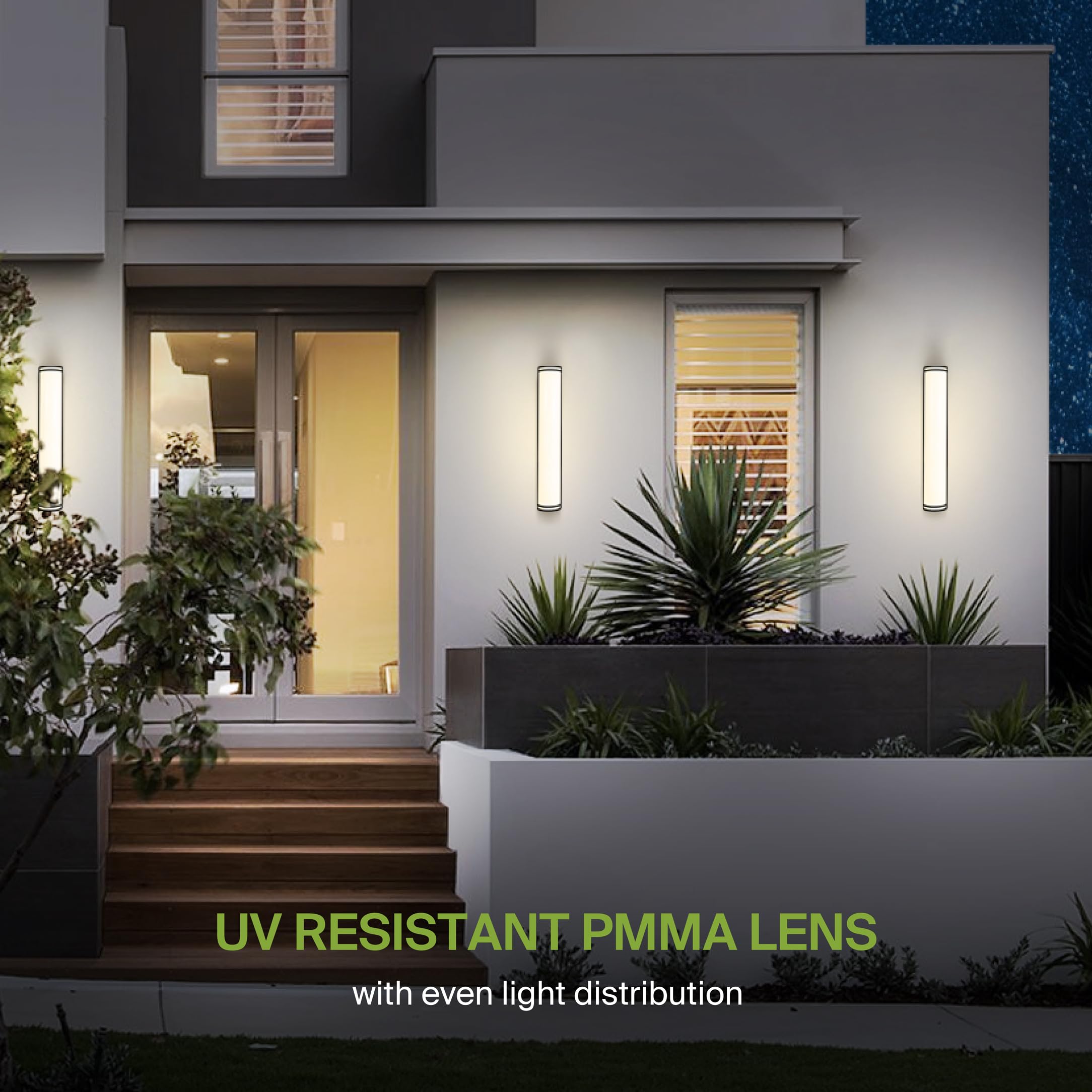 Snapklik.com : ASD 36 Inch LED Outdoor Wall Mount Light Fixture - Matte ...