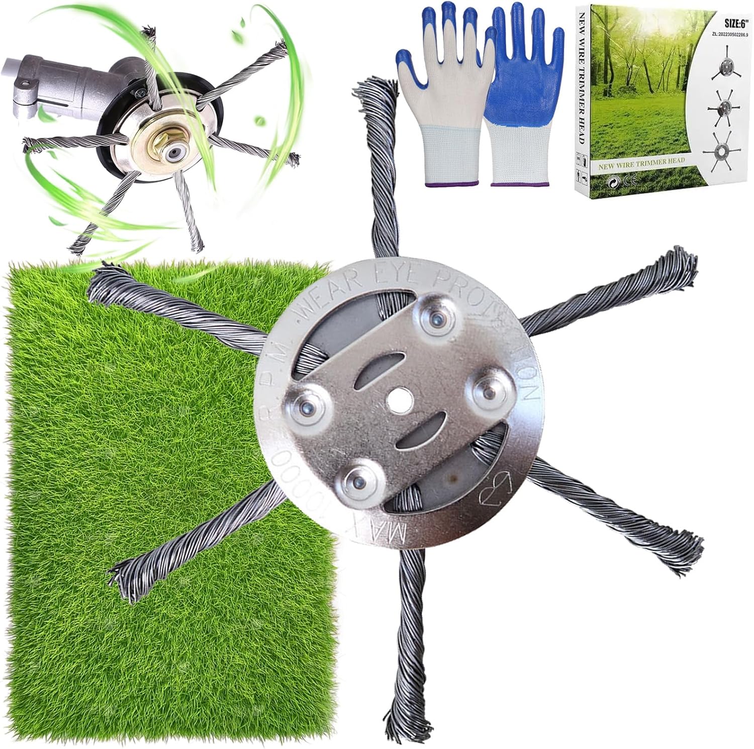 Amazon.com: gitende Universal Steel Wire Grass Trimmer Head, 2025 ...