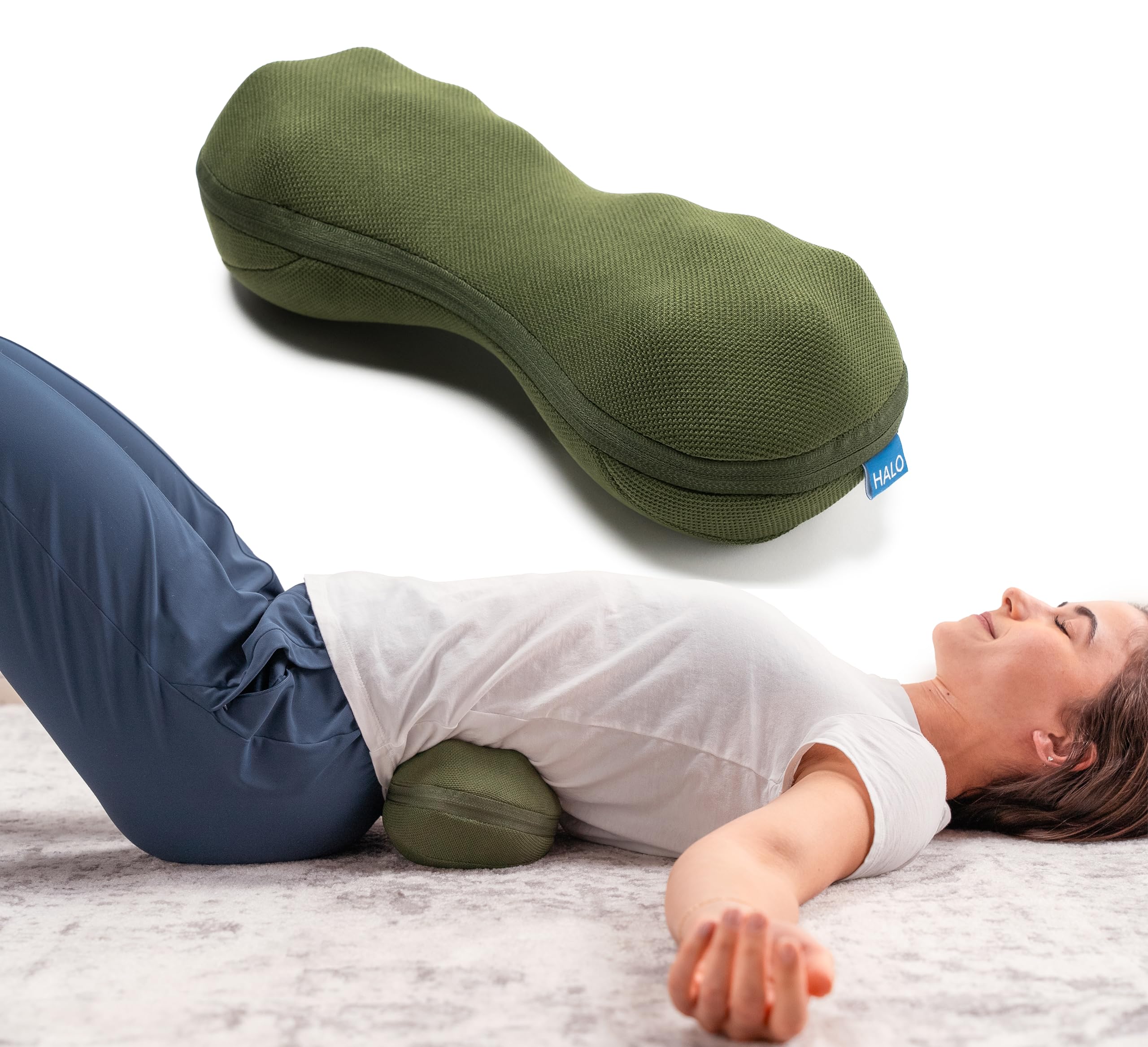Amazon.com: Halo Lower Back Massage Stretcher with 14 Trigger Point ...
