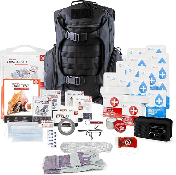 72 HRS Deluxe Emergency Preparedness Kits - 3 Day Survival Backpack or Bug Out Bags for ...
