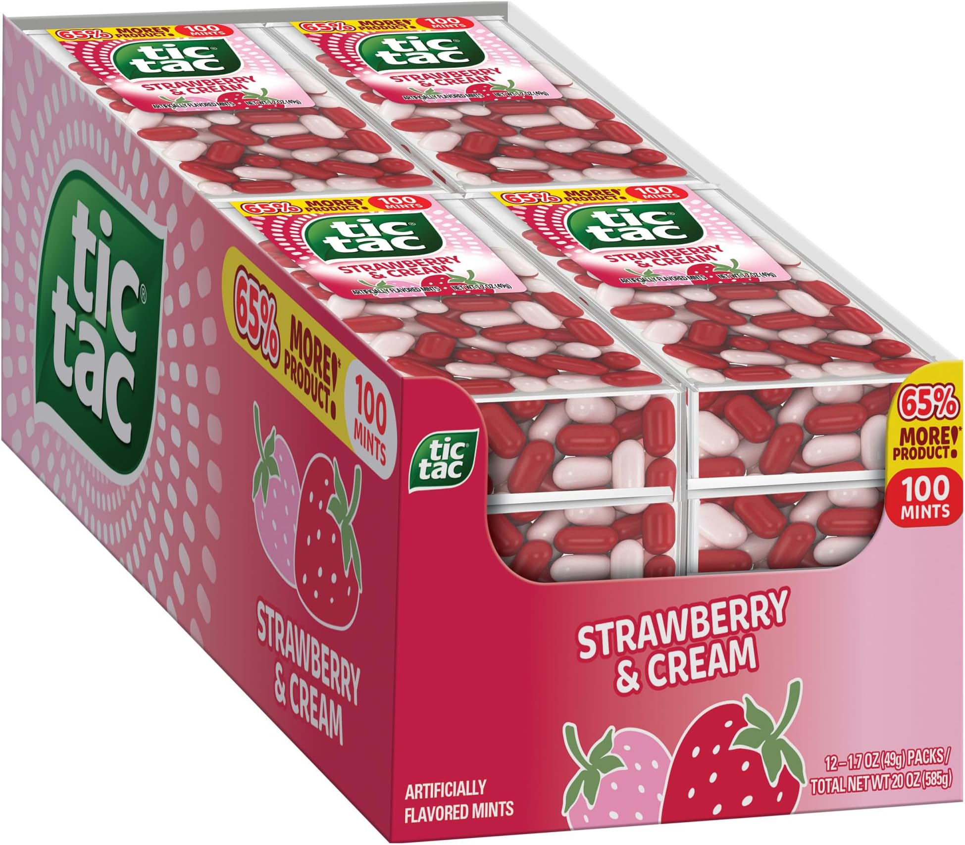Amazon.com : Tic Tac Mints, Freshmints, 200Count 3.4 oz. Bottle Pack ...