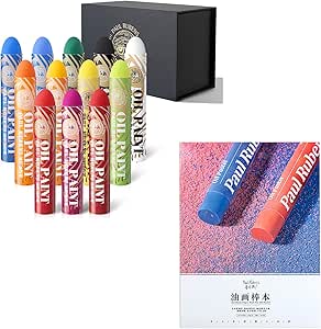 Amazon.com : Paul Rubens 12 Vibrant Colors Extra Large Oil Pastels Set A Oil Pastels Paper ...
