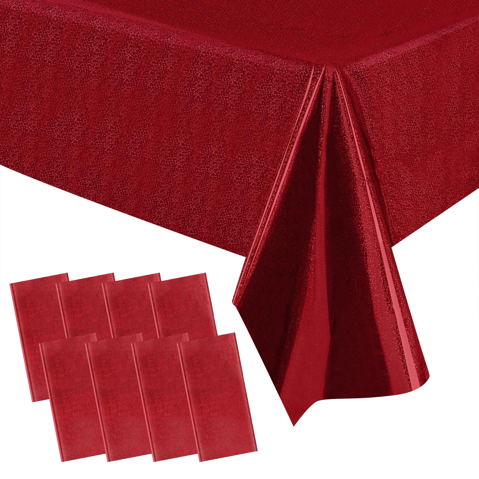 Amazon.com: viehatta 8 Pack Plastic Table Cloth Disposable, 54" x 108 ...