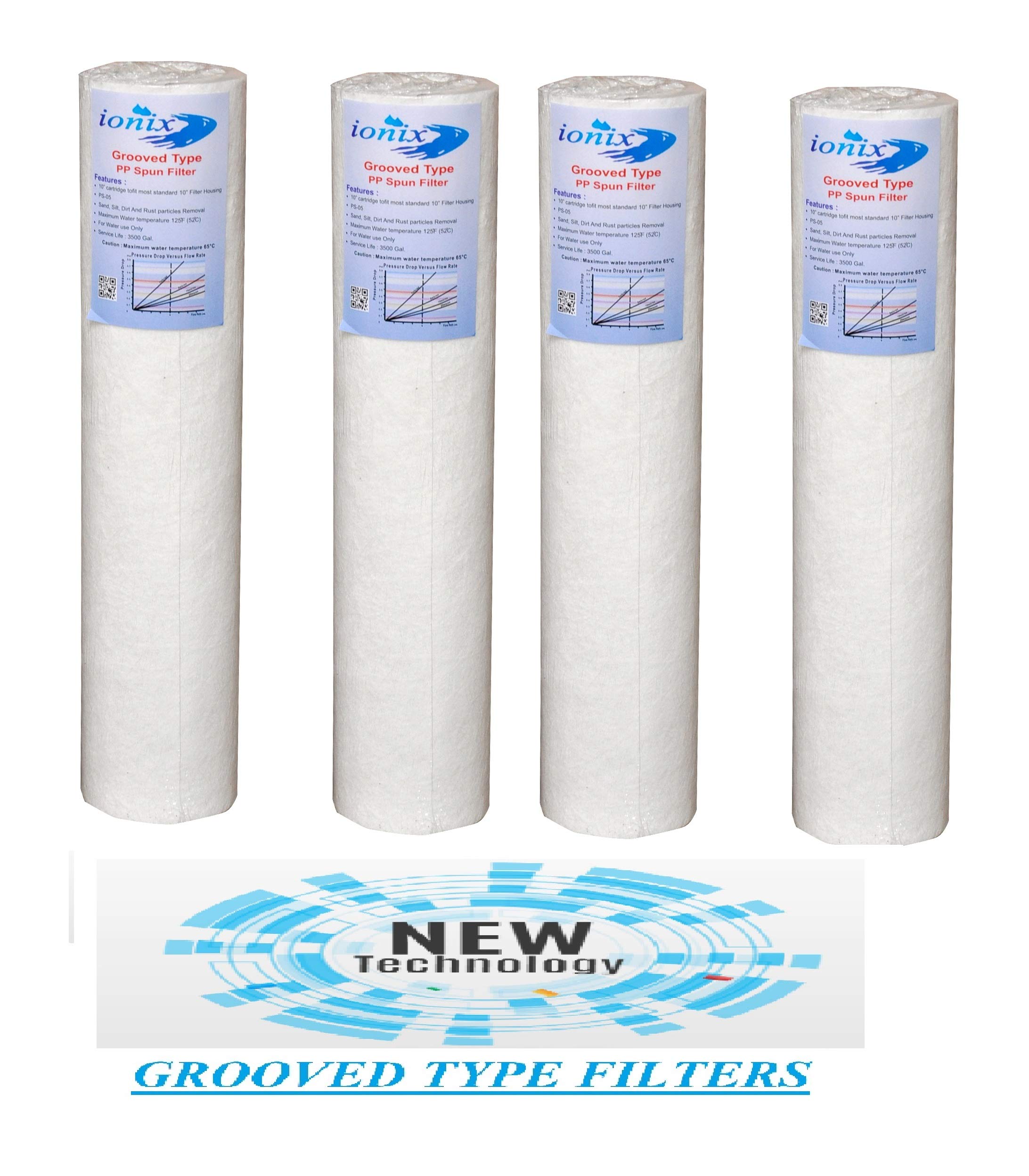 Grooved Type Spun Filter 10 inch 5 Micron, Higher Shelf Life, Ultra ...