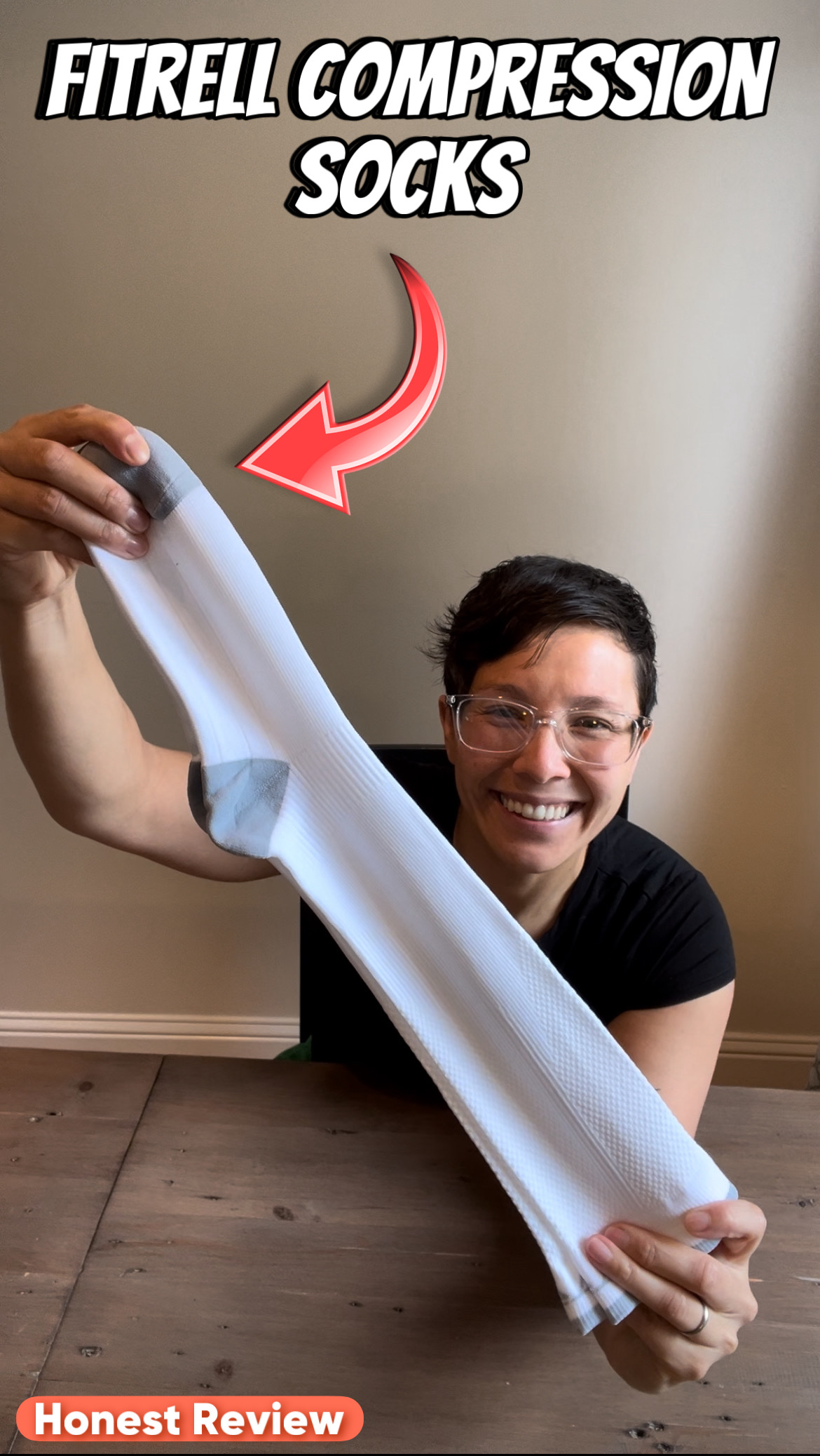 Watch Review of Fitrell Compression Socks on Amazon Live