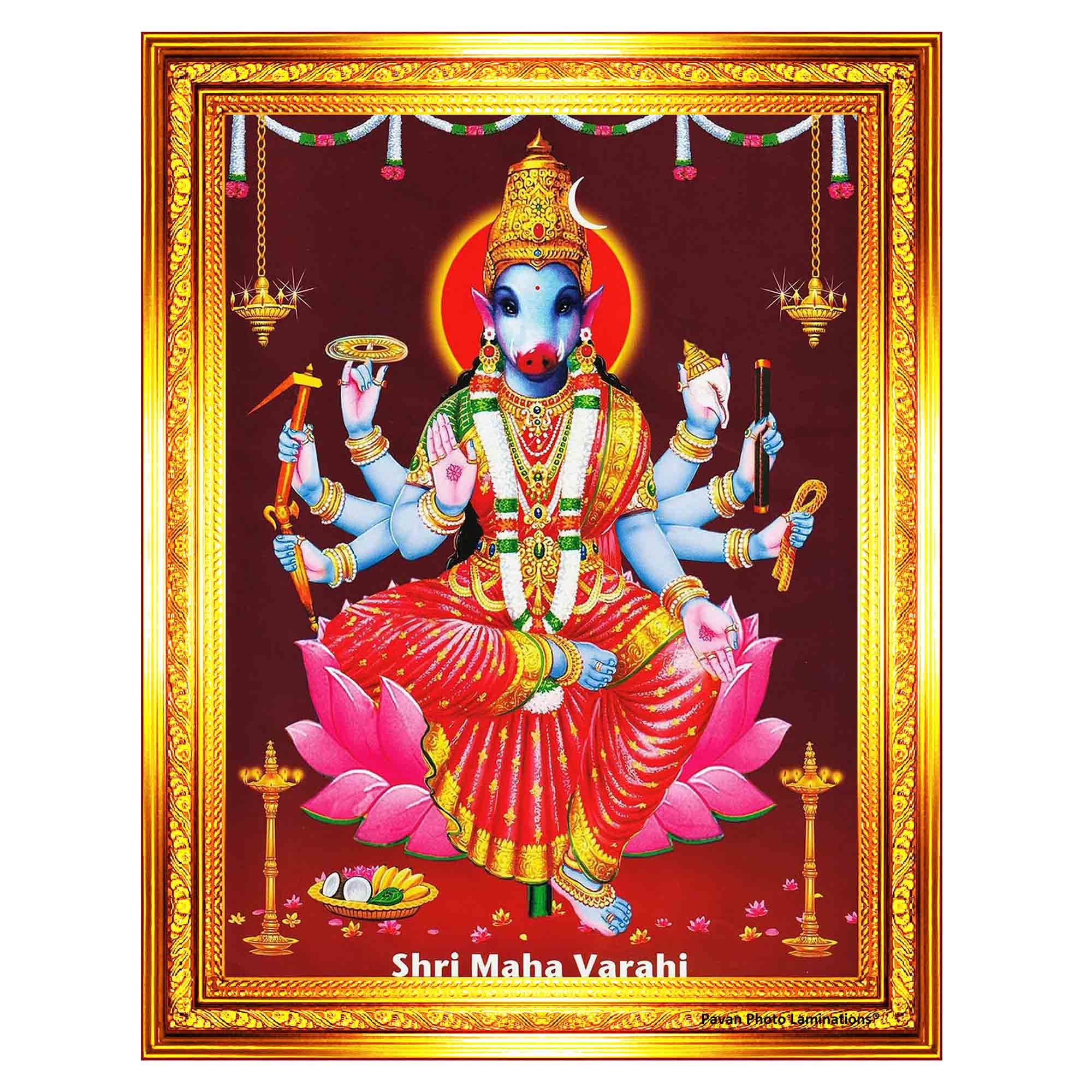 Buy Pavan Photo Laminations Varahi Amman Goddess Sri Maha Varagini Devi ...