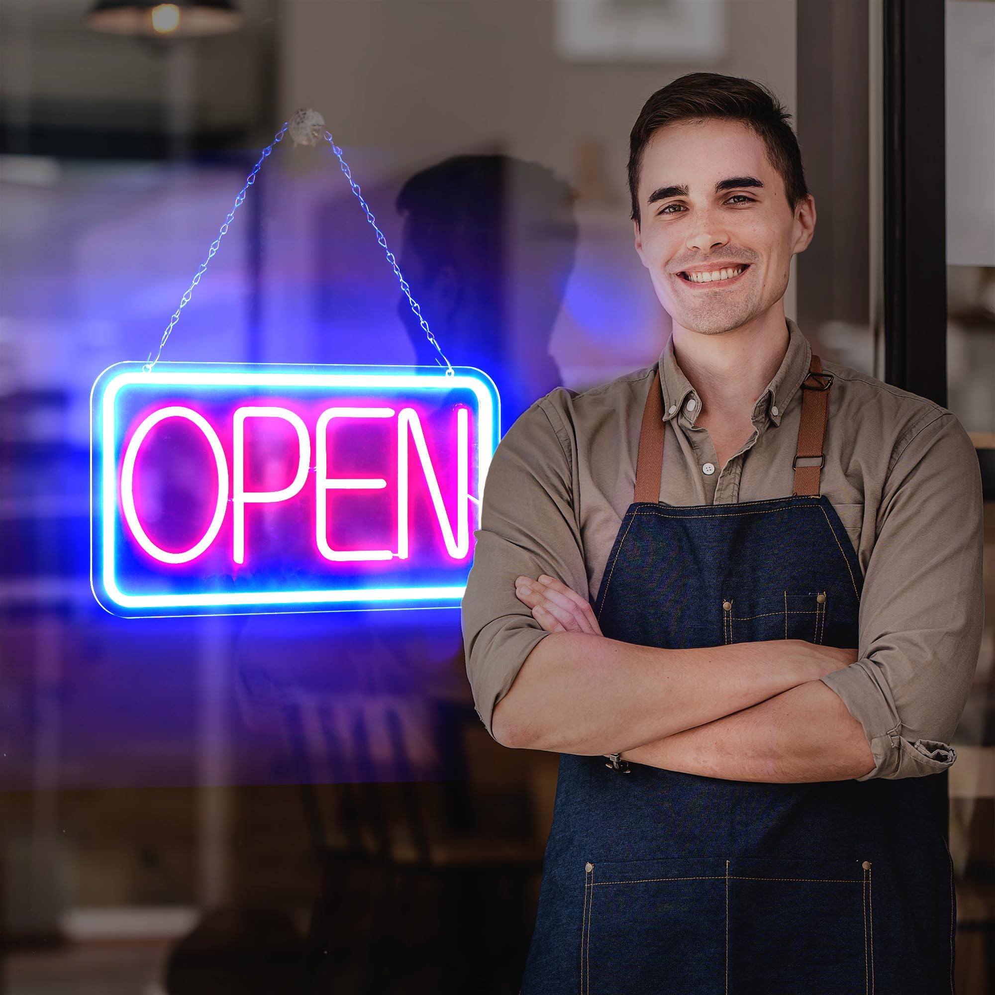 Amazon.com: Neon Open Sign for Business - LED Neon Open Signs With ...