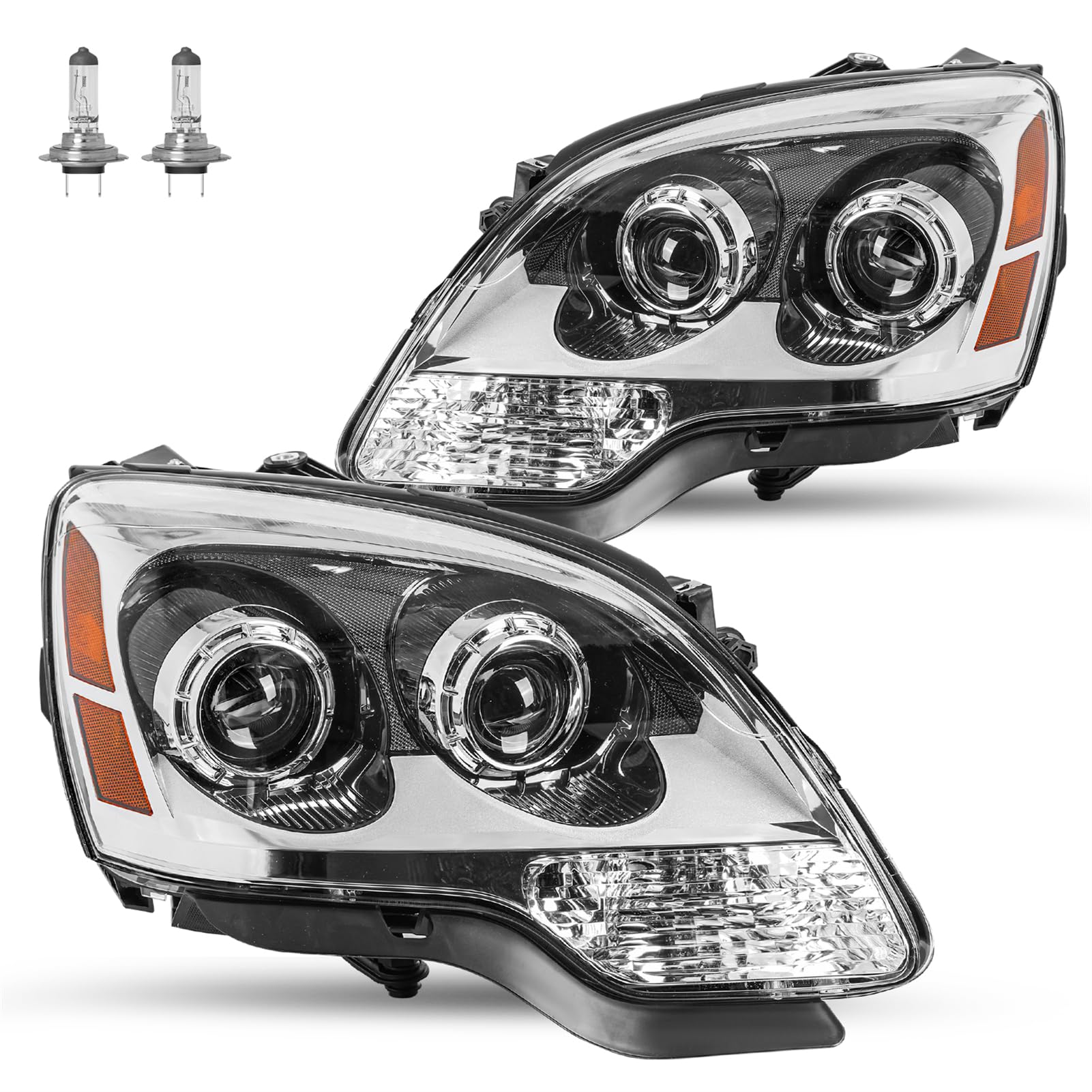 Amazon.com: JSBOYAT Fits for 2007-2012 GMC Acadia Halogen Headlights ...