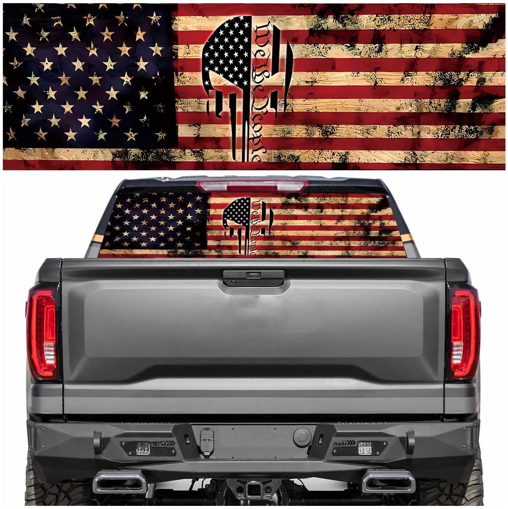 Amazon.com - Tobethay Rear Window Decals for Trucks - 65x22 in Back ...