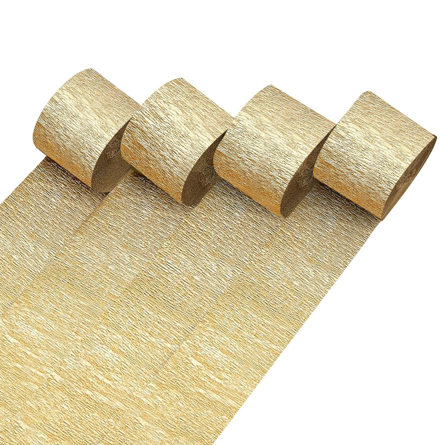 Amazon.com: Captain Décor 4 Gold Streamers, 328ft Pack of Gold ...