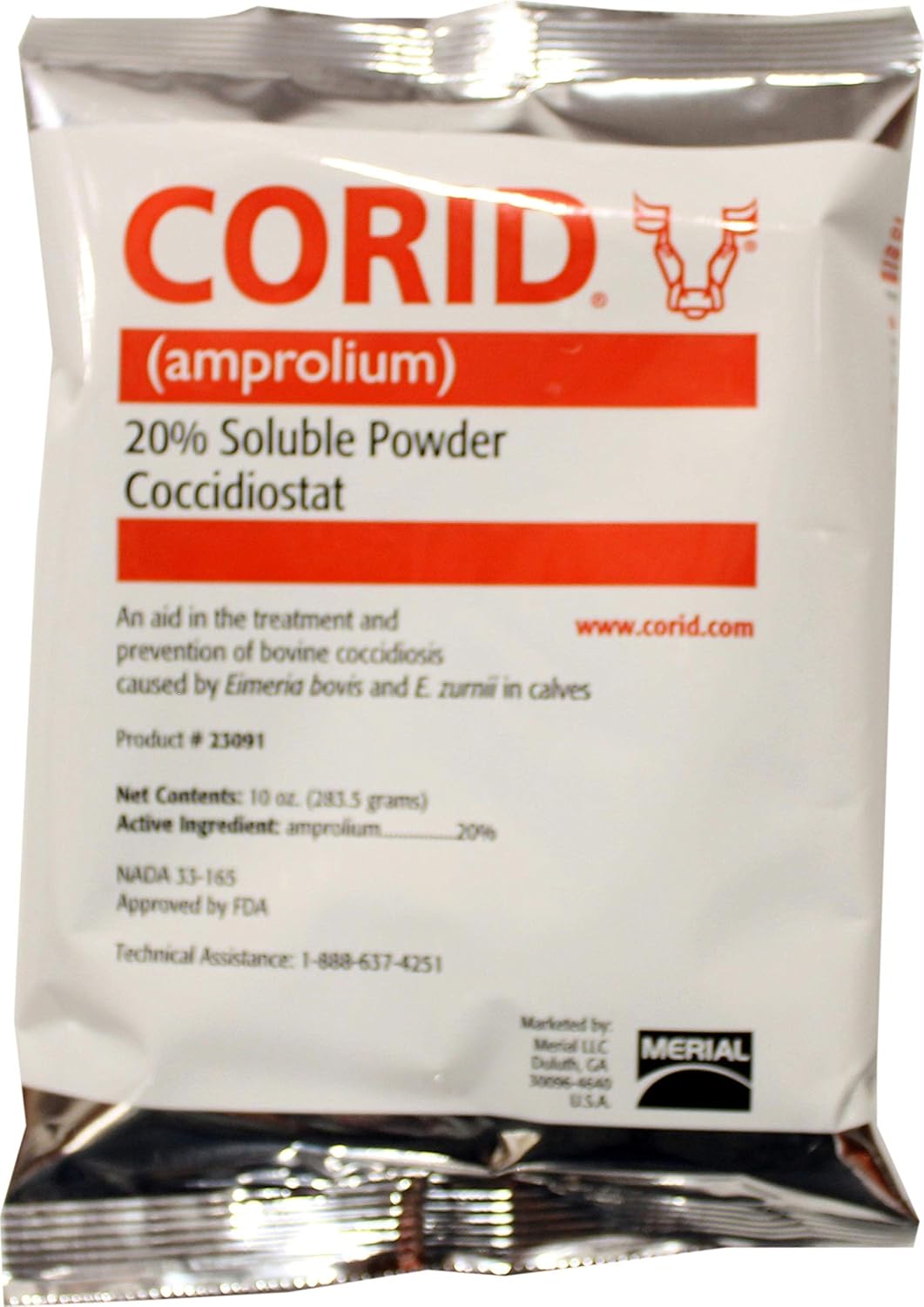 Amazon.com: Huvepharma Corid 20% Soluble Powder for Calves : Patio ...