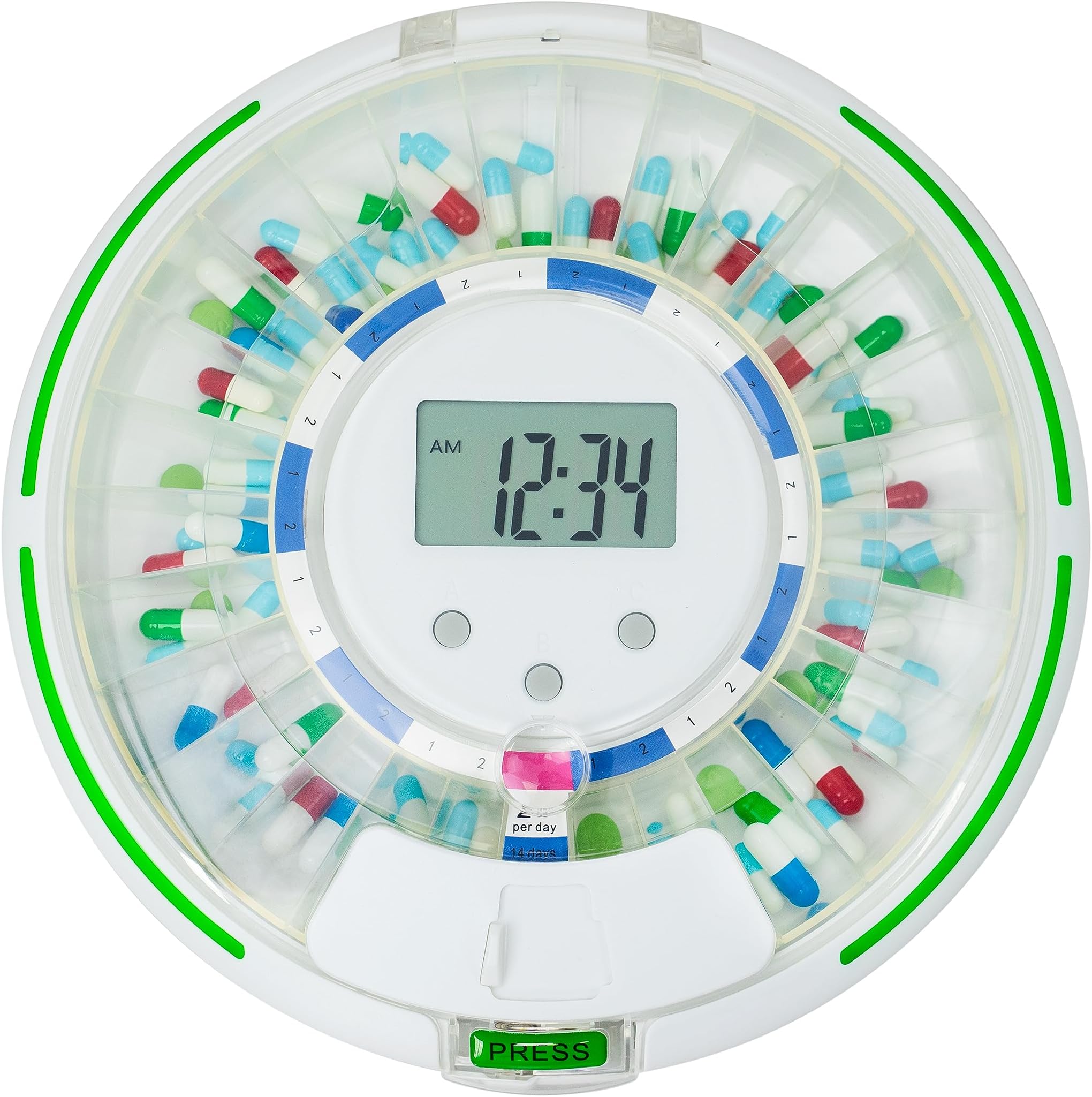 Amazon.com: Automatic Pill Dispenser for Elderly with Alarm, Lock 28 ...