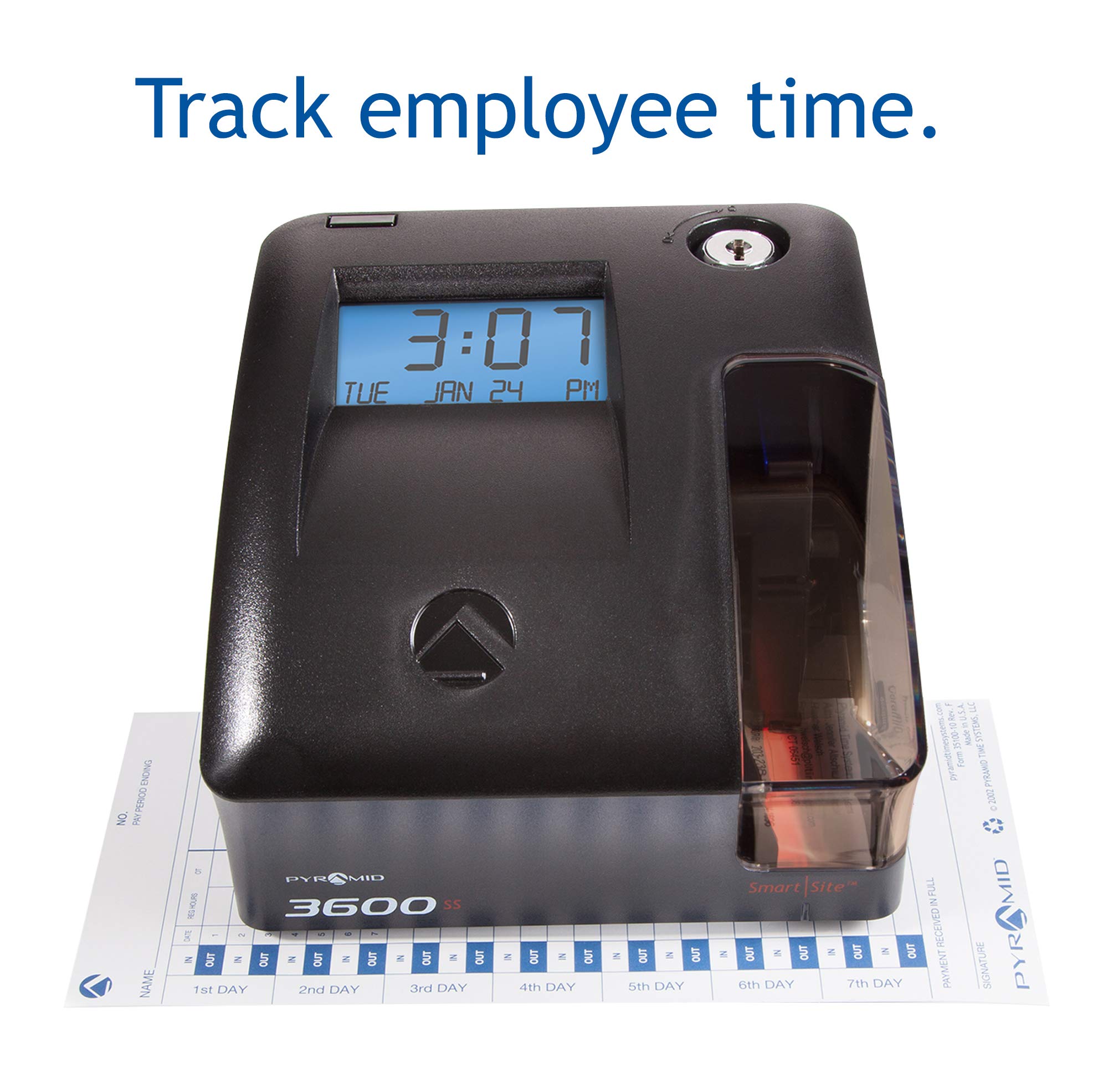 Pyramid Time Systems Model 3600SS SmartSite Time Clock and Document ...