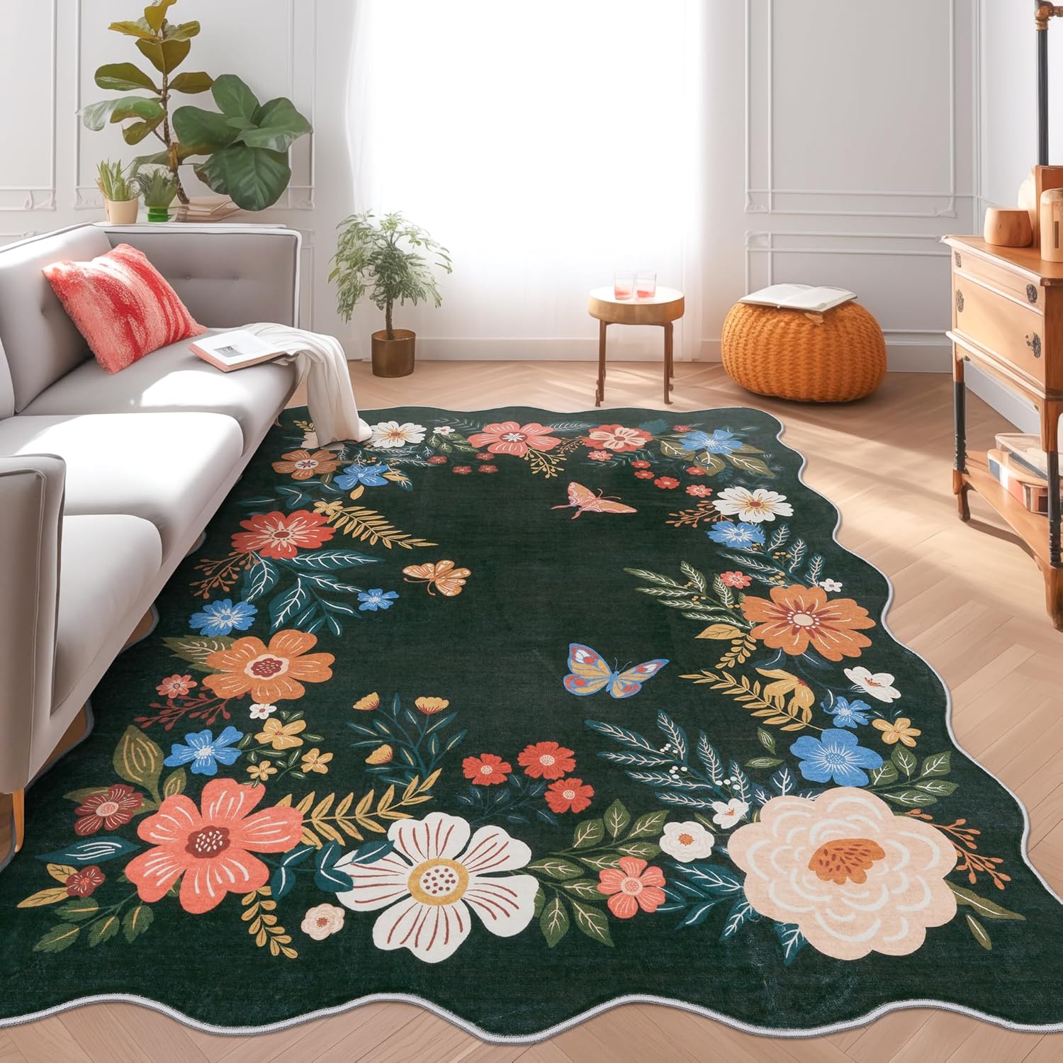 Amazon.com: EZKLIN Washable Rugs 3x5, Stain Resistant 3x5 Area Rugs ...