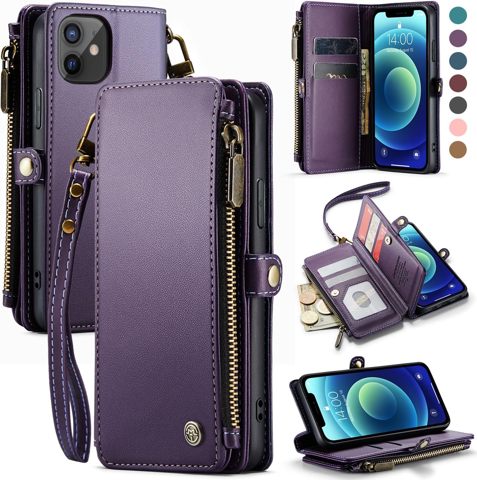 Amazon.com: Defencase for iPhone 12/12 Pro Case, RFID Blocking for ...