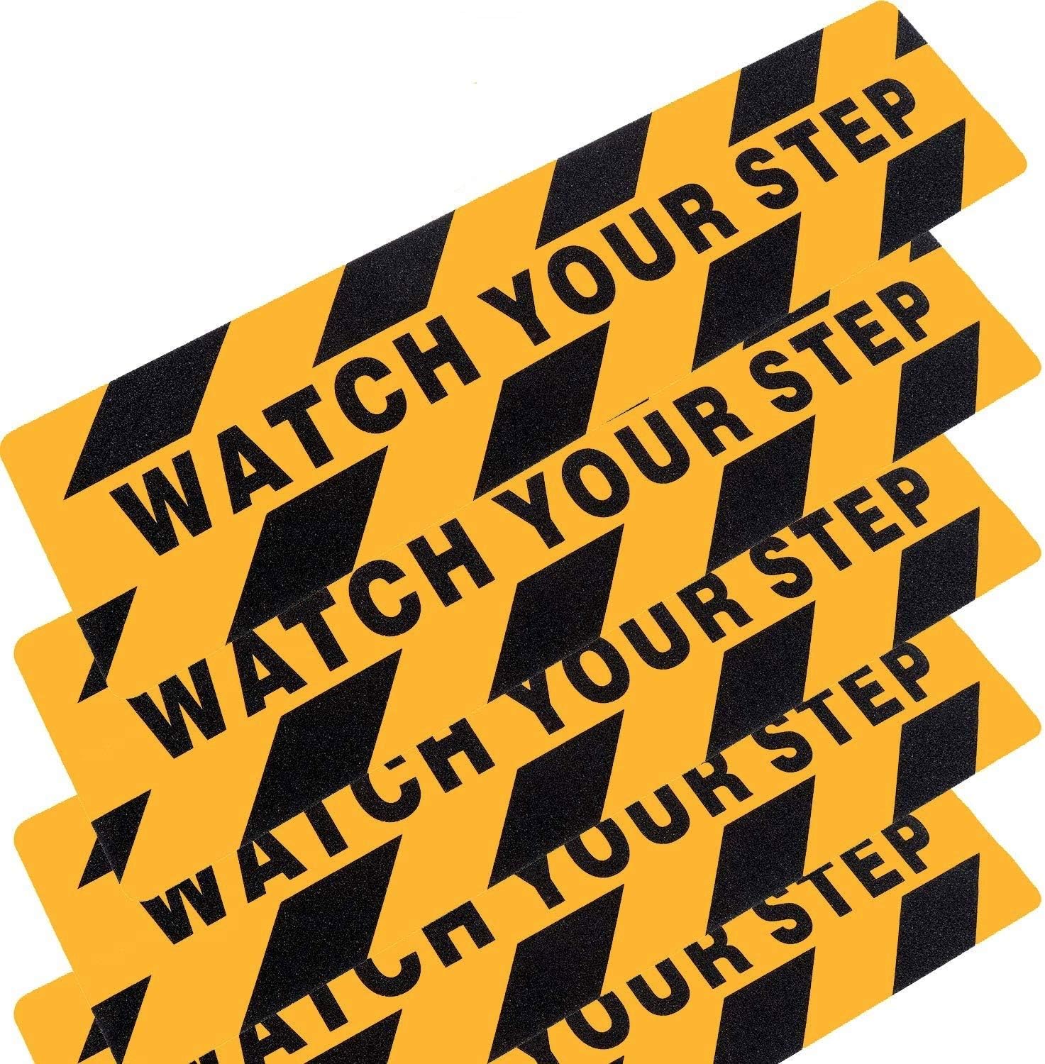 Amazon.com: WATCH YOUR STEP Anti Slip/Skid Abrasive Sticker [5 PACK ...