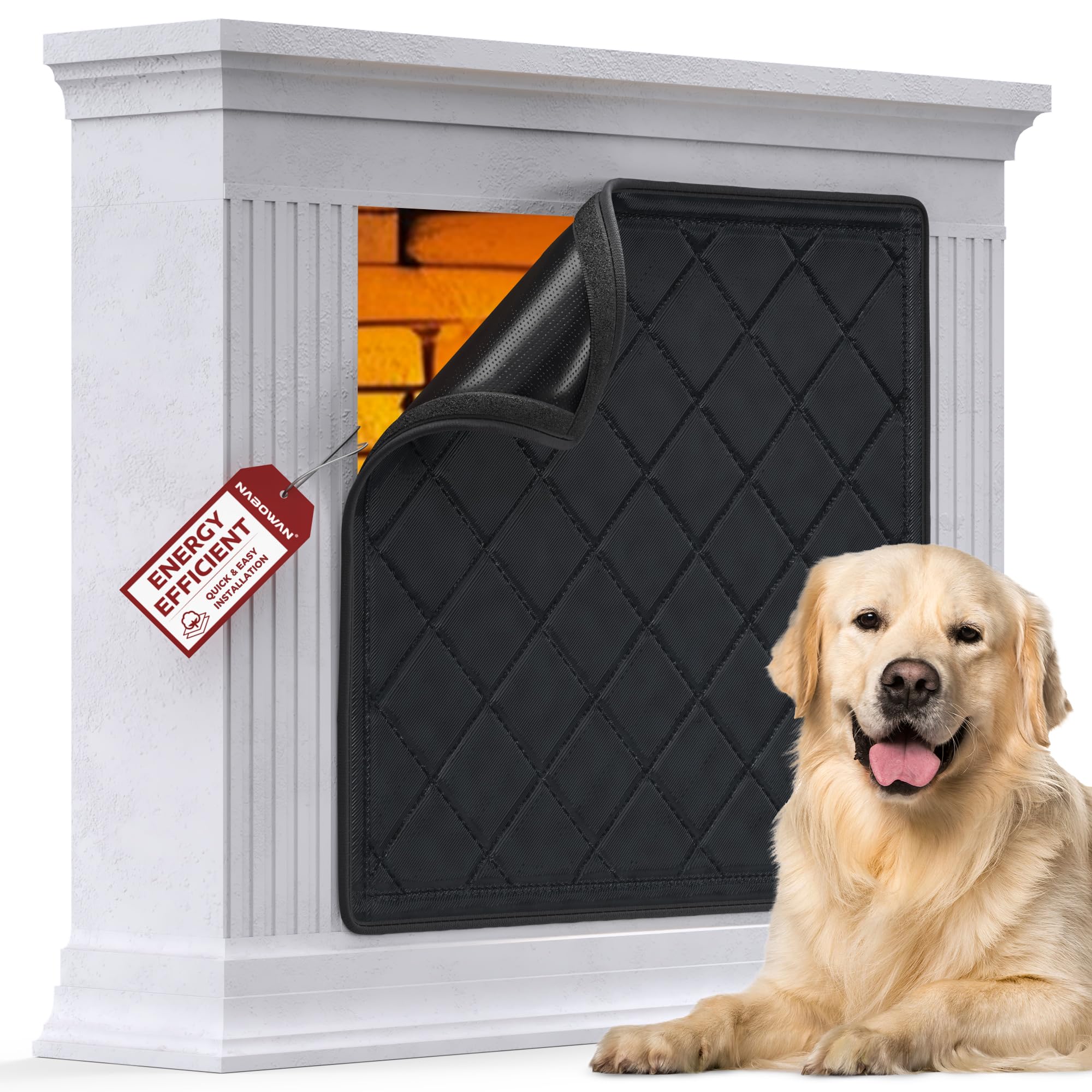 Snapklik.com : NABOWAN Magnetic Fireplace Cover Easy Install - Indoor ...