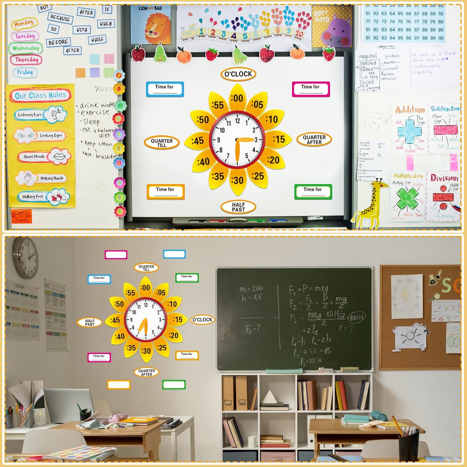 WhatSign Telling Time Bulletin Board Decorations Sri Lanka | Ubuy