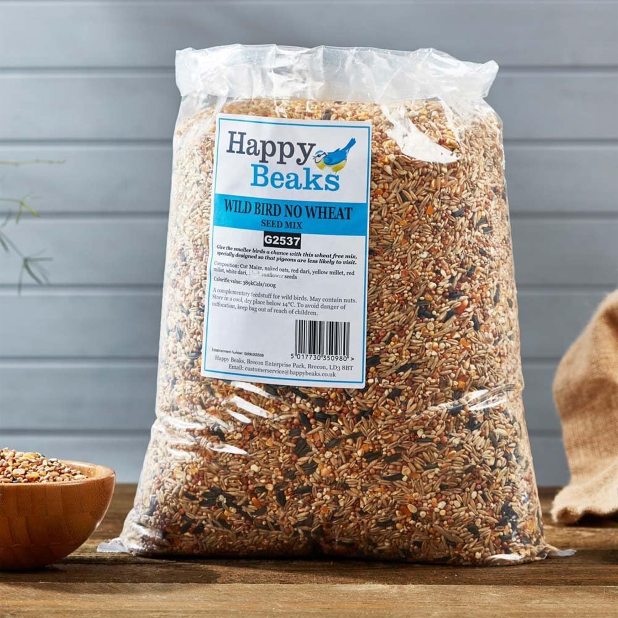 Happy Beaks Wheat Free Bird Food Seed Mix (12.75kg) High Energy No ...