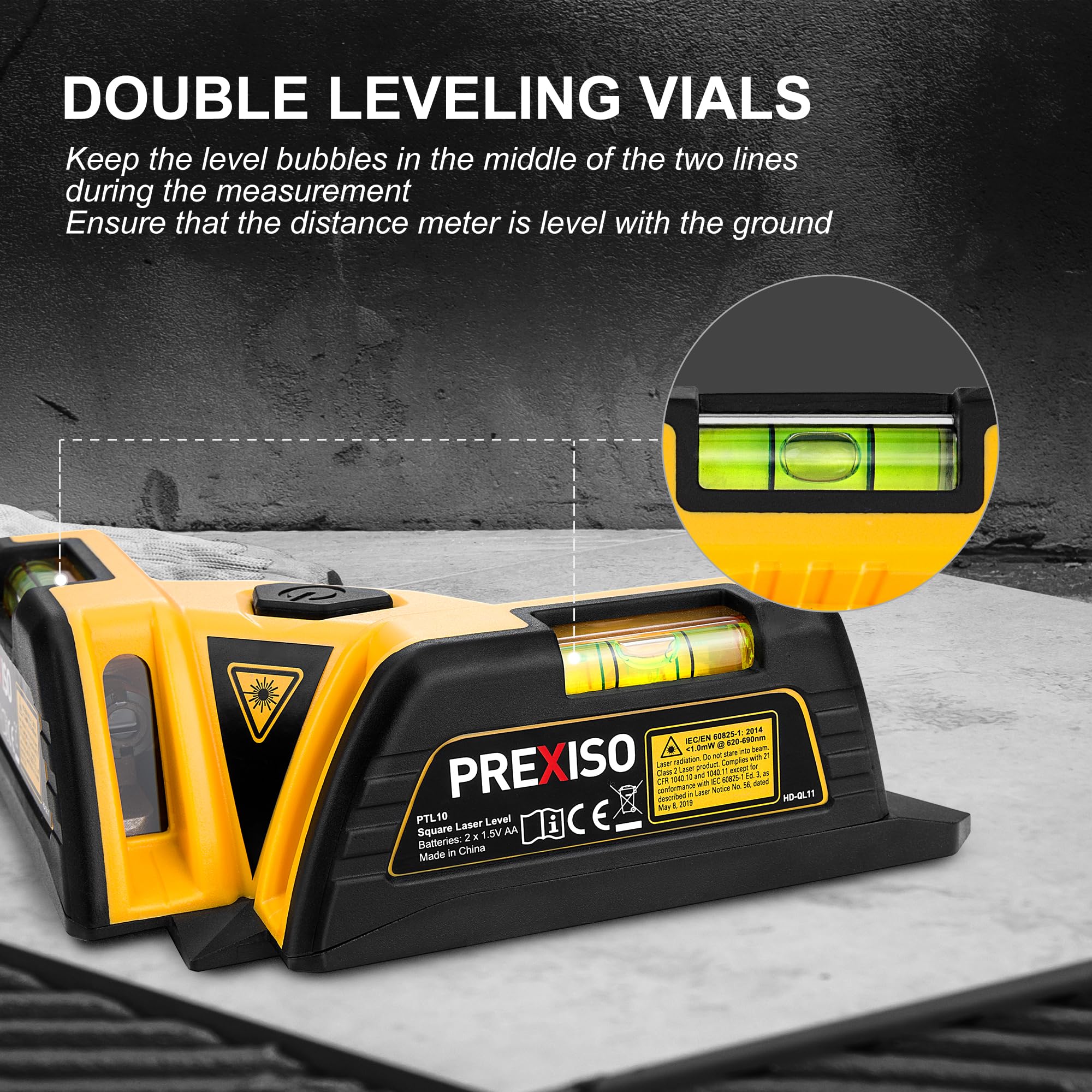 Snapklik.com : PREXISO Square Laser - 30Ft Flooring Laser Level, Tile ...
