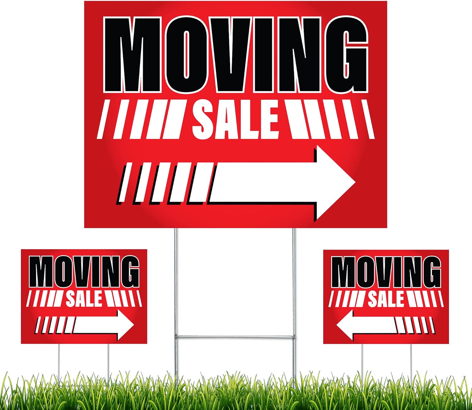 Amazon.com : NEXT LEVEL SIGNS | Moving Sale Yard Signs | Double Sided ...