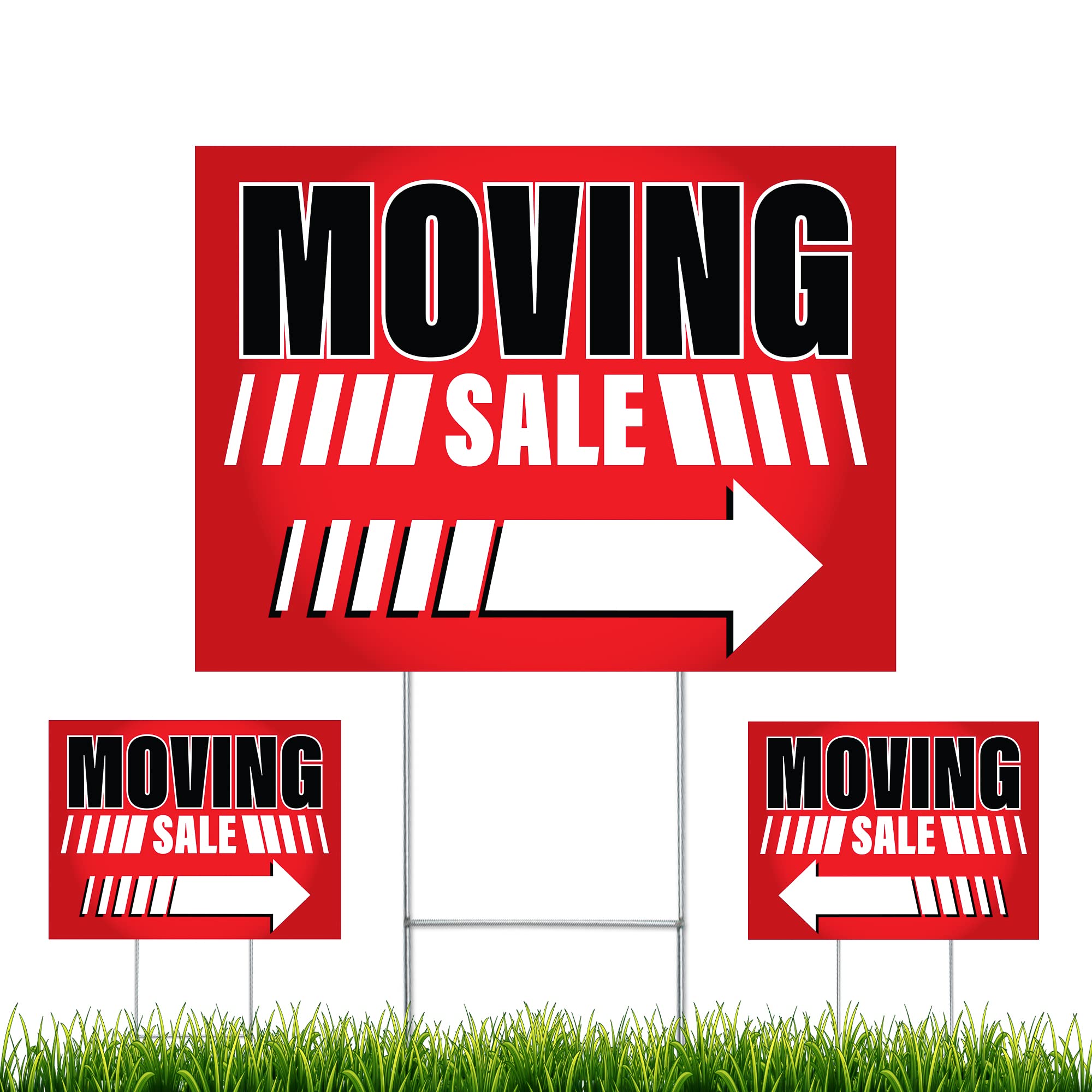 Amazon.com : NEXT LEVEL SIGNS | Moving Sale Yard Signs | Double Sided ...