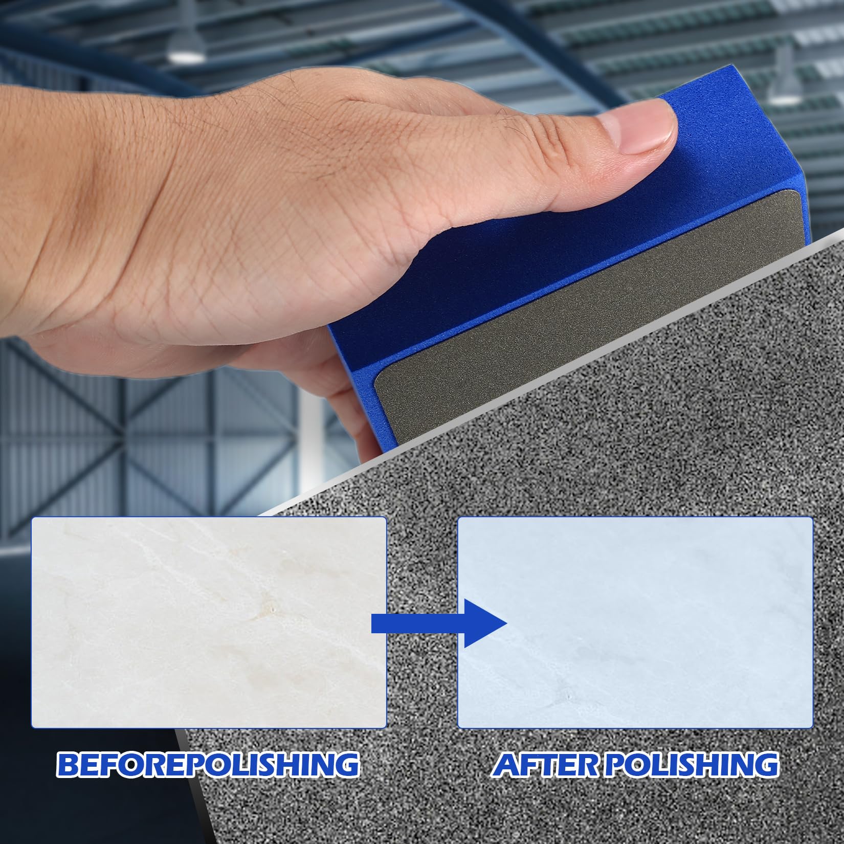 Sanding Block 4inch 100 400# 7step Non Woven Diaond Polishing Pads For ...