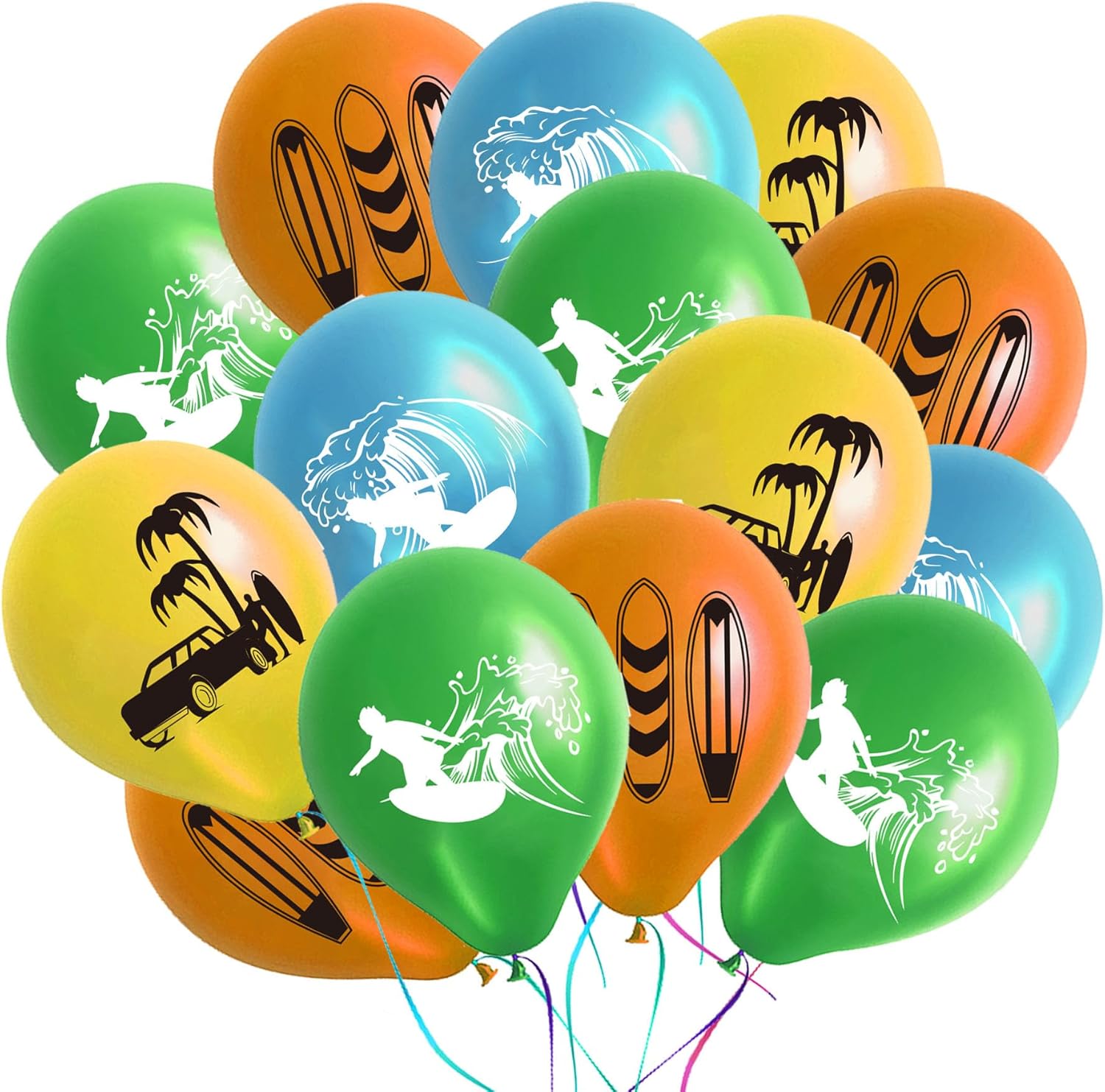 Amazon.com: OriniPlay 50PCS Surfs Up Party Balloons - Summer Surf ...