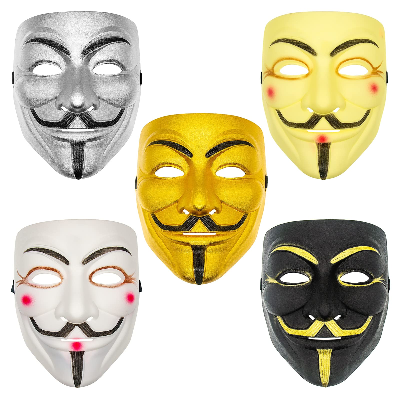 Buy V for Vendetta Hacker Halloween - Cosplay Costume Anonymous Guy ...