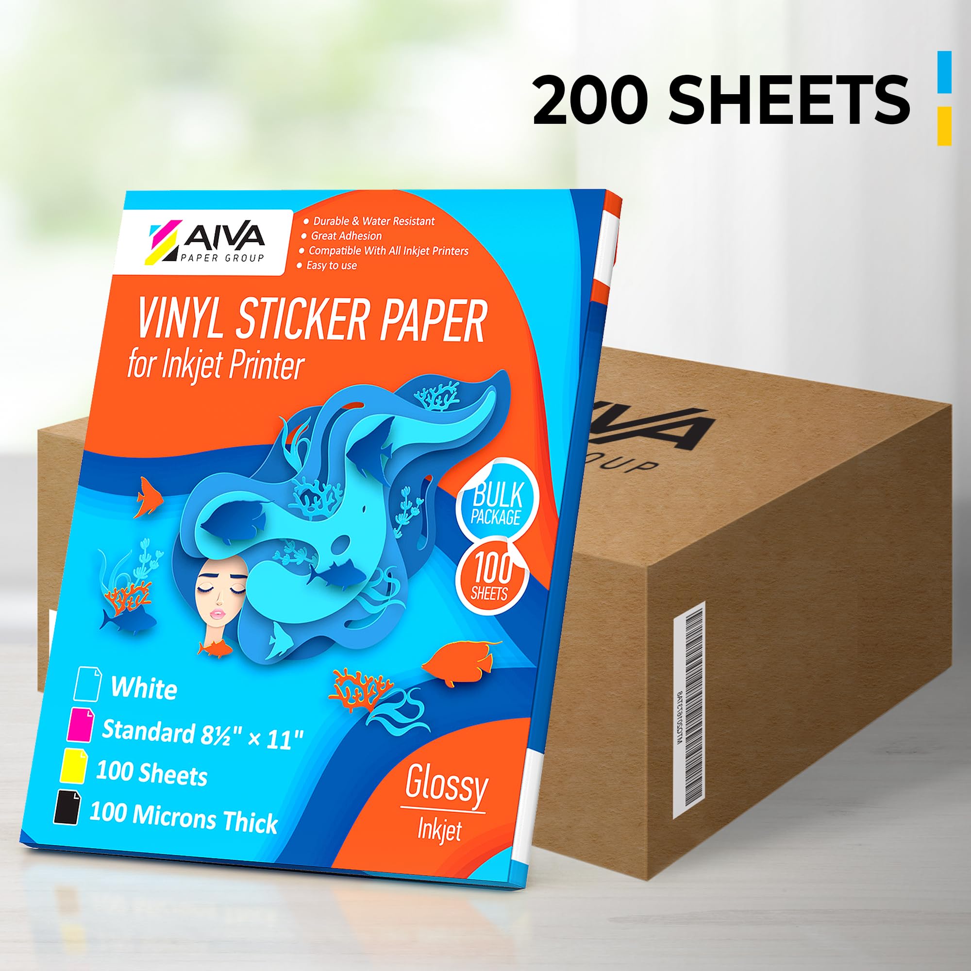 Snapklik.com : Printable Vinyl Sticker Paper - Waterproof Decal Paper ...