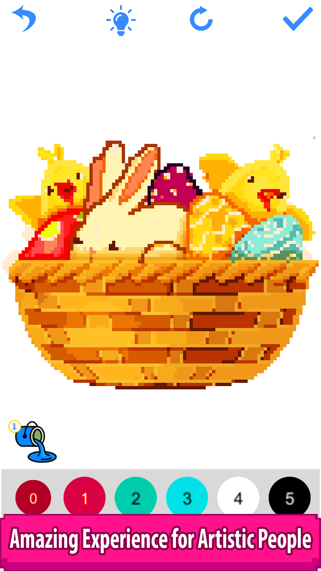 Easter Eggs Color By Number - Pixel Art Festival Coloring Book - App on ...